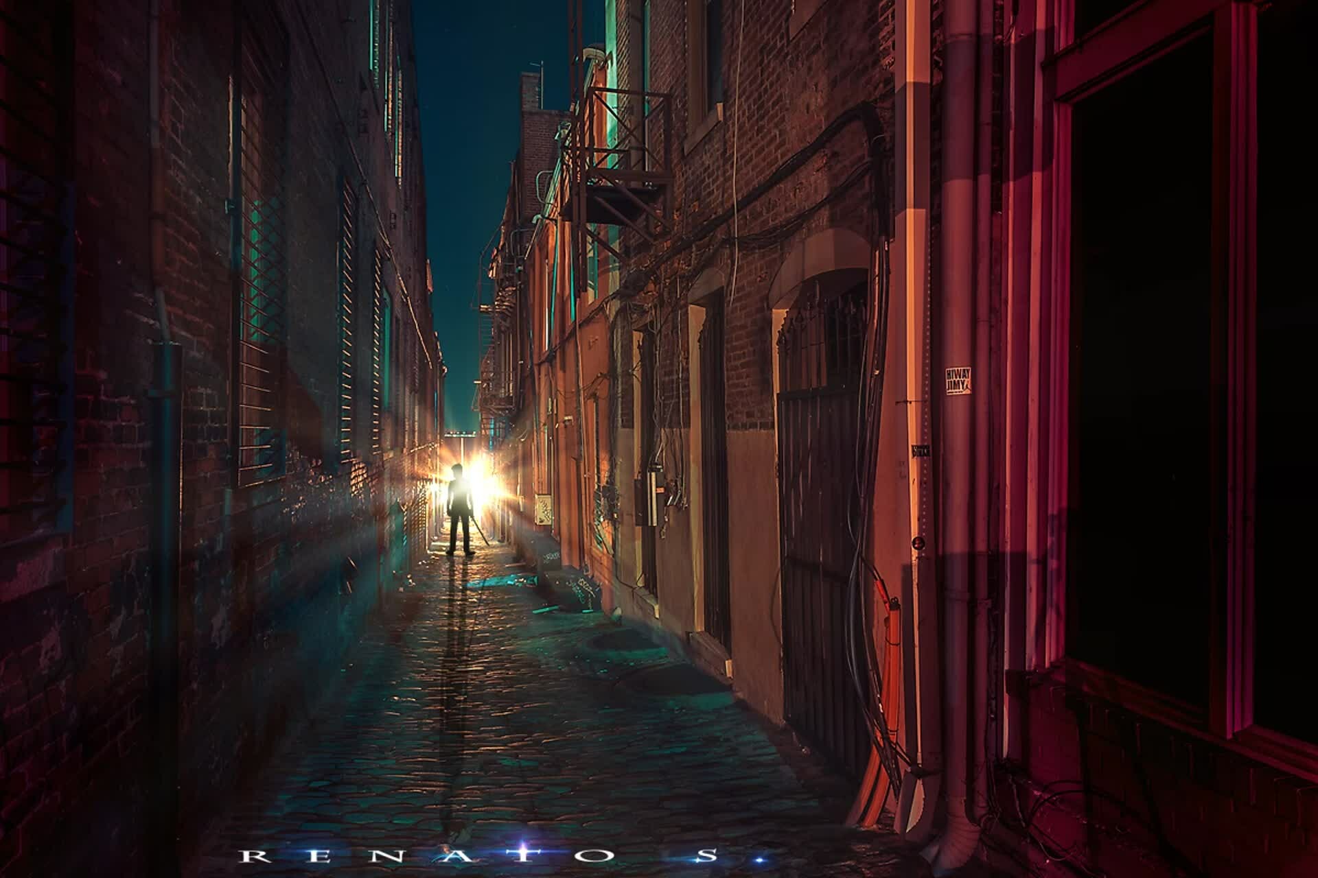 ArtStation - Alley with a History (animated)