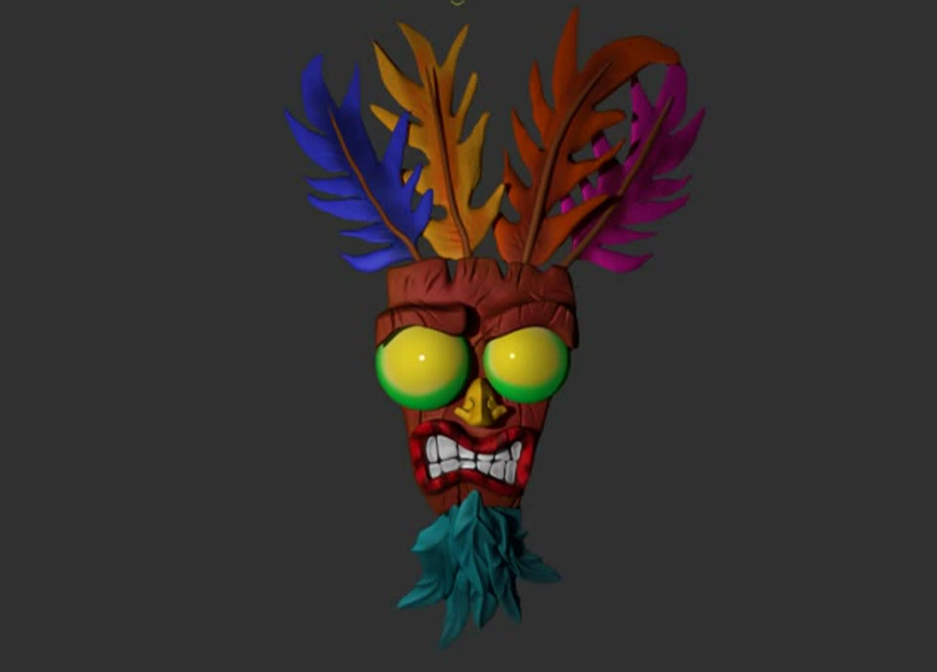 ArtStation - aku aku from crash bandicoot
