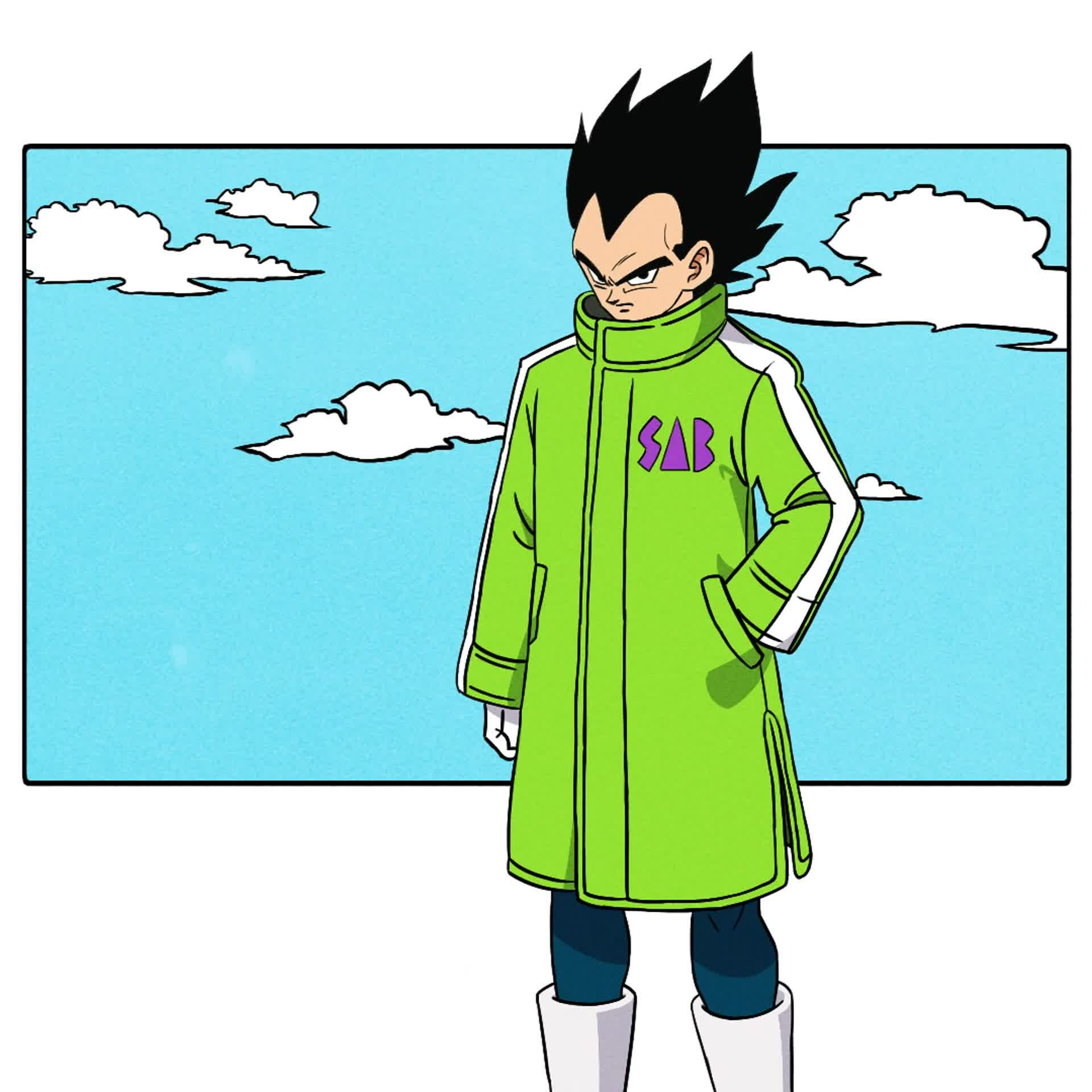 ArtStation - Vegeta - Cloth+Hair animation test and unfinished sketch