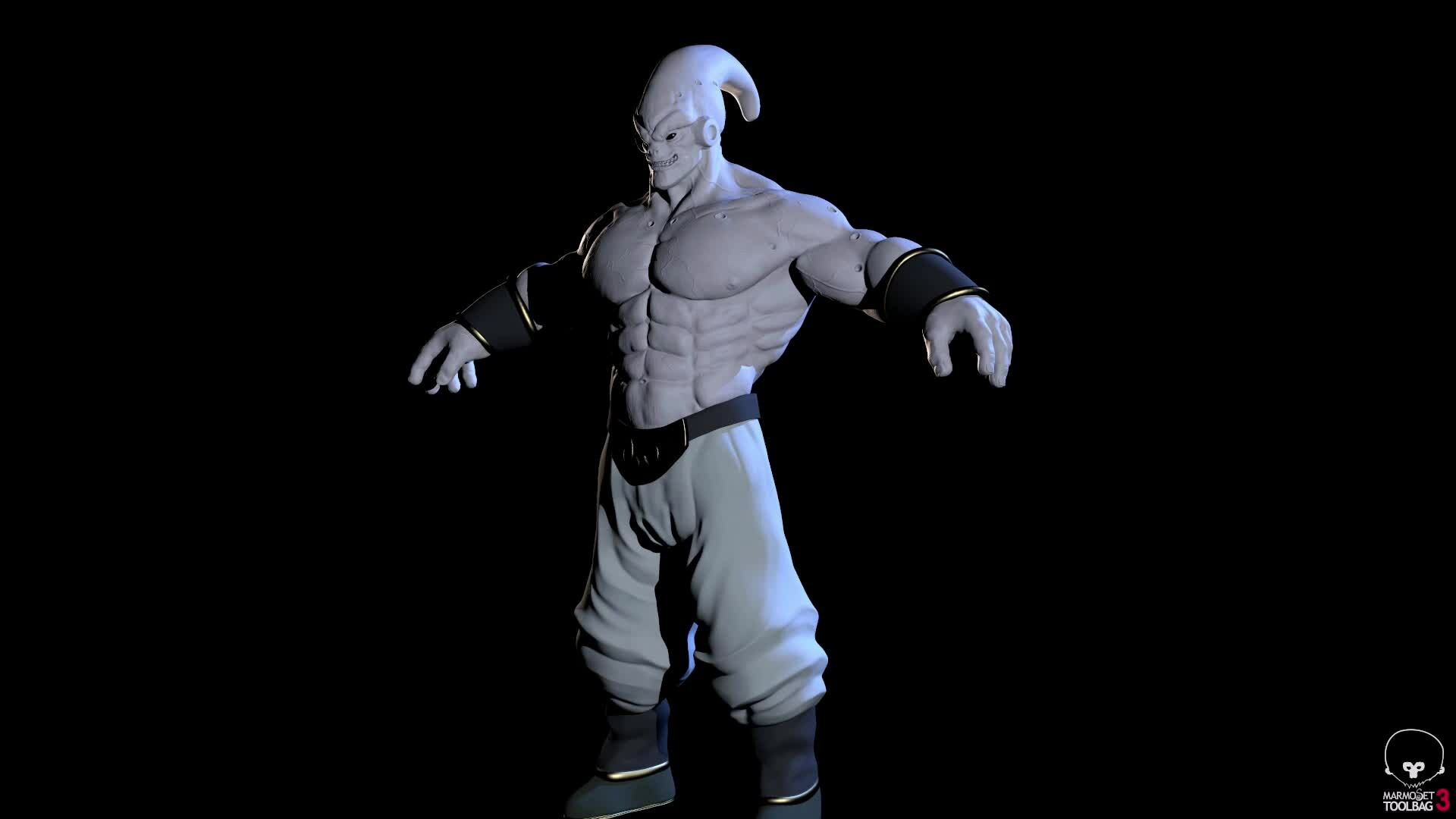 ArtStation - WIP stylized Super Buu