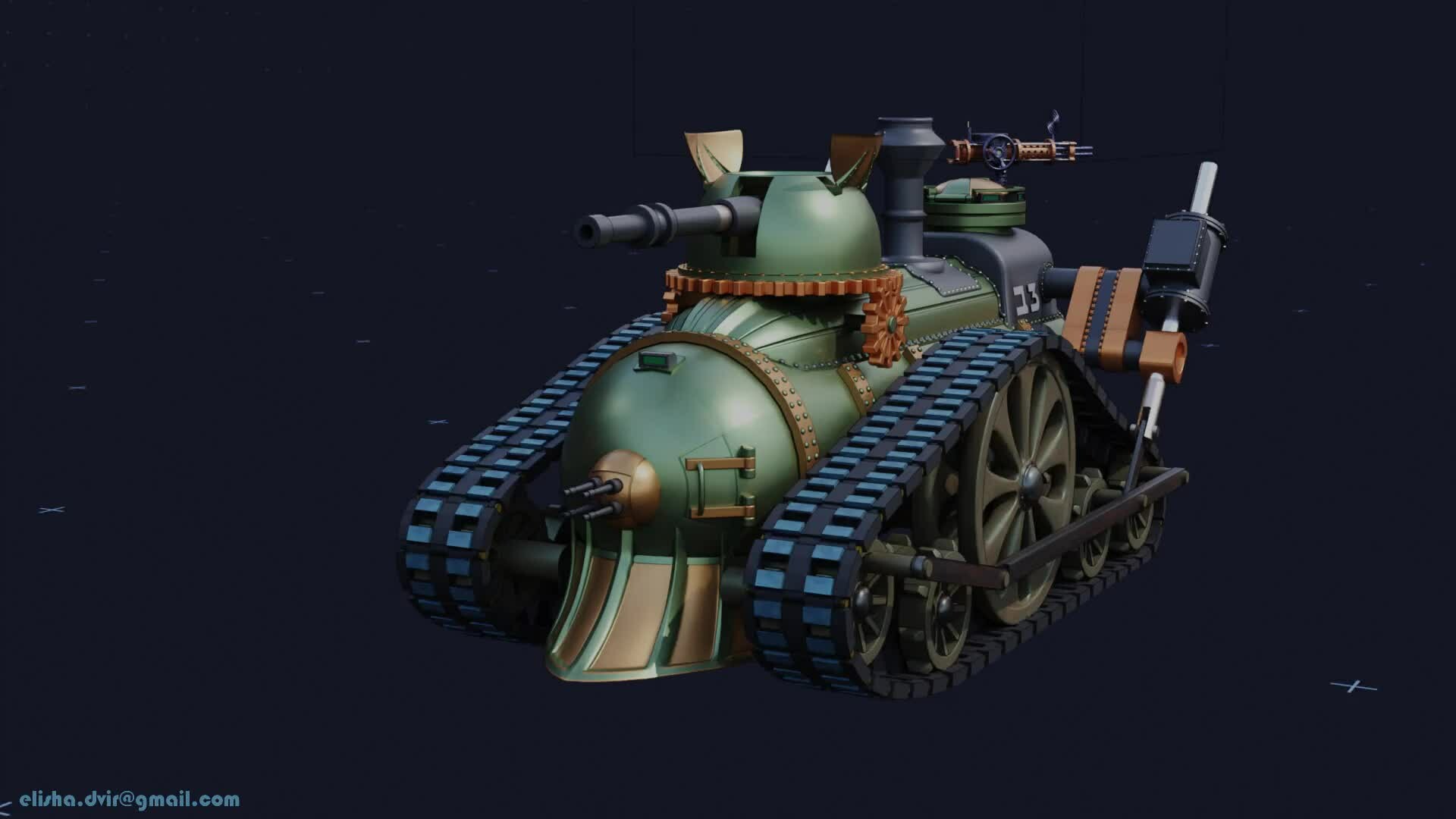 ArtStation - Steampunk tank
