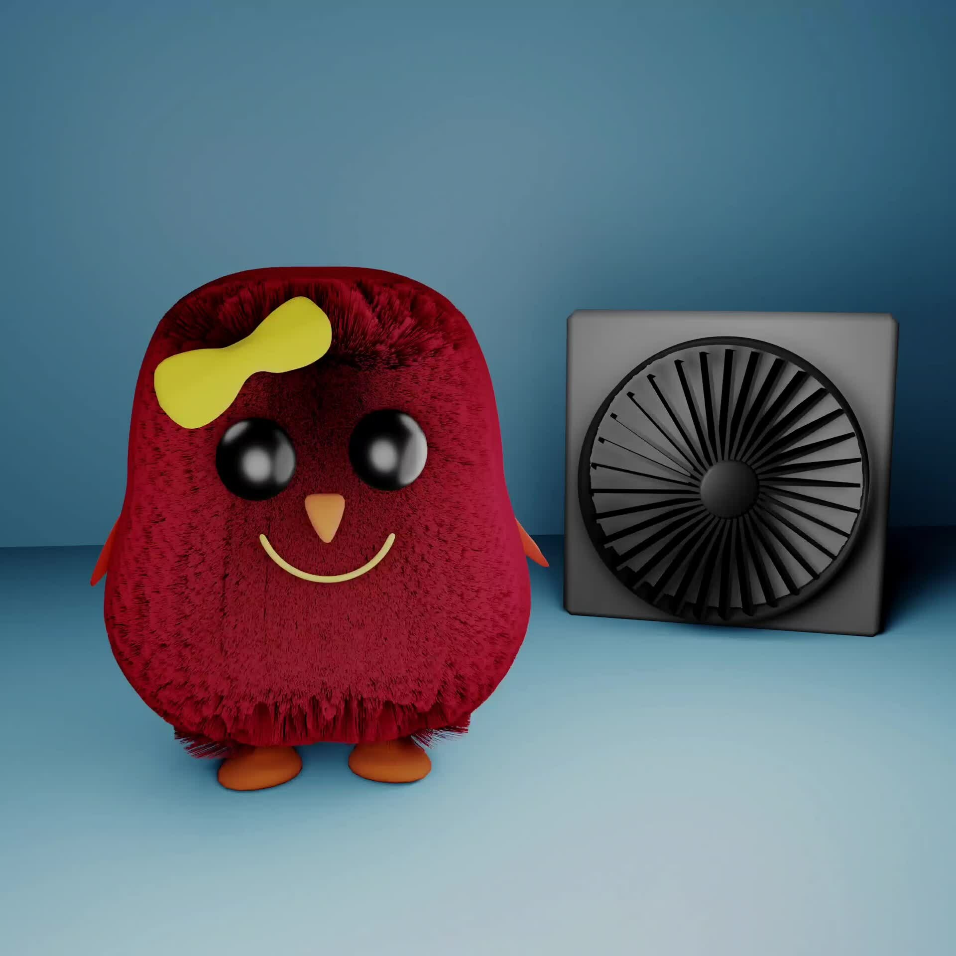 ArtStation - Animated fluffy character