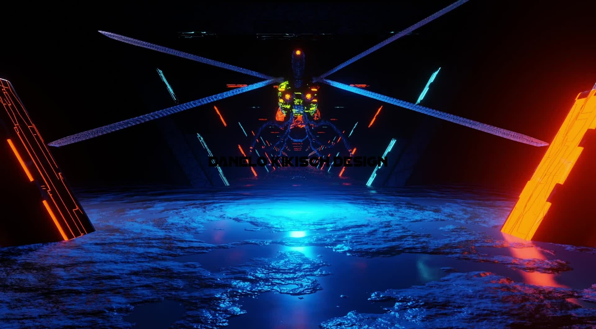 ArtStation - Sci Fi Dragonfly VJ Loop 2