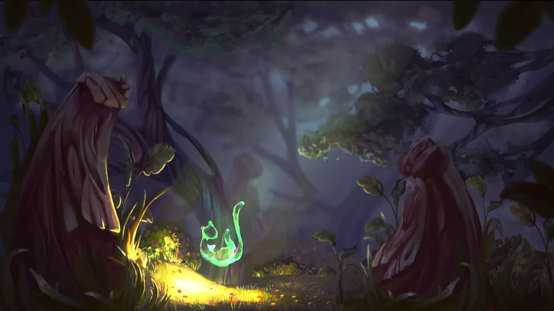 ArtStation - Woodland forest - Animated