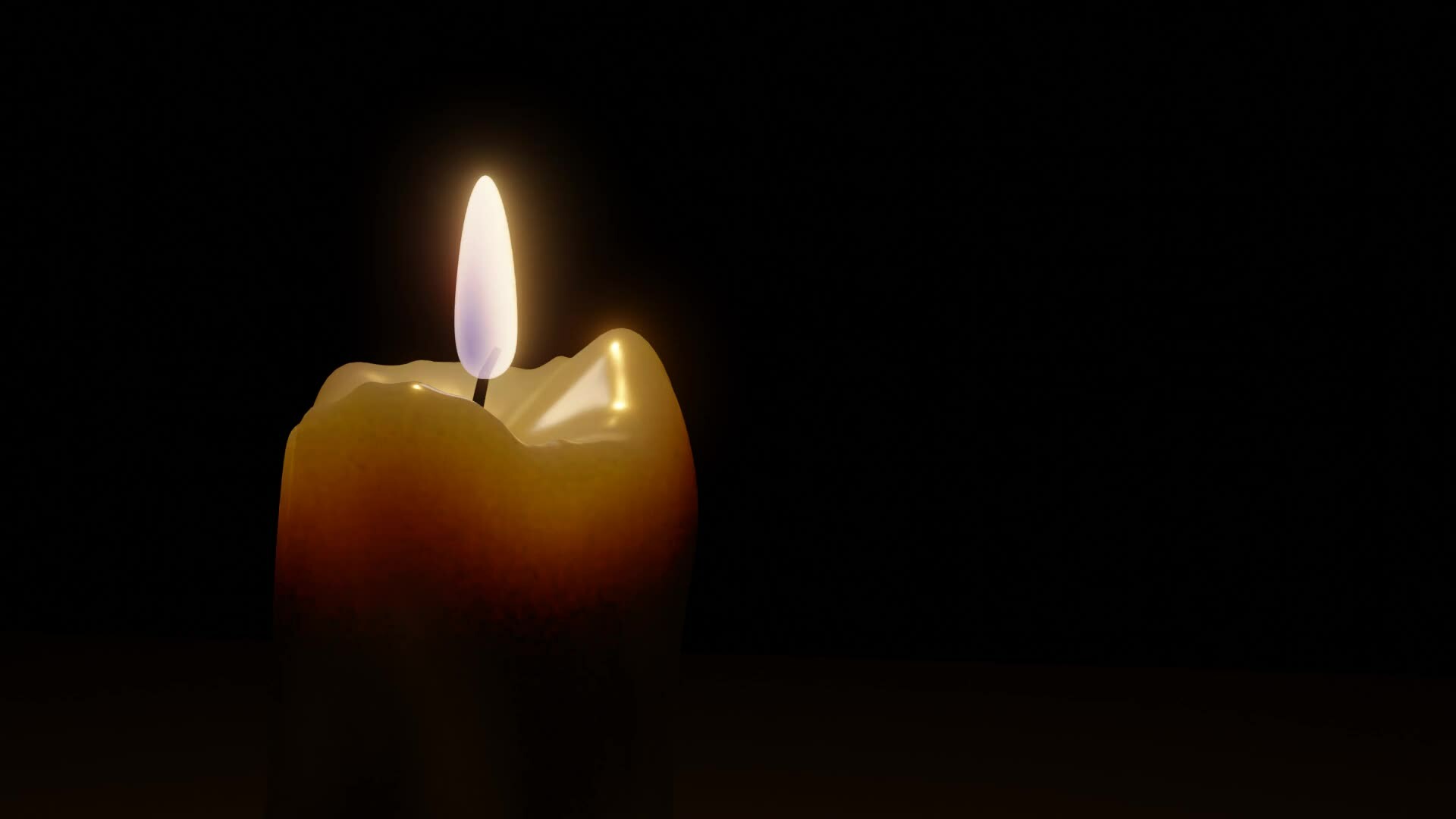 ArtStation - Candle animation