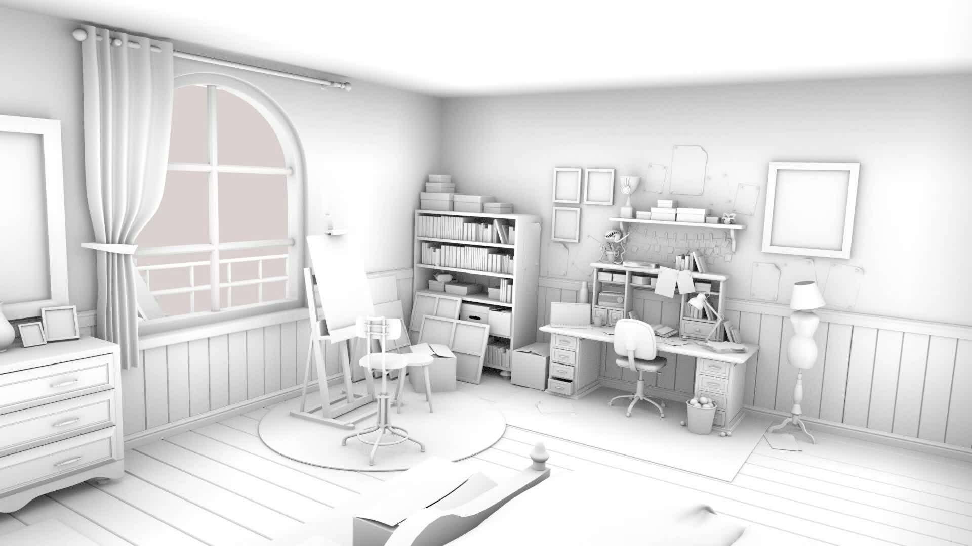 ArtStation - Modelisation scene