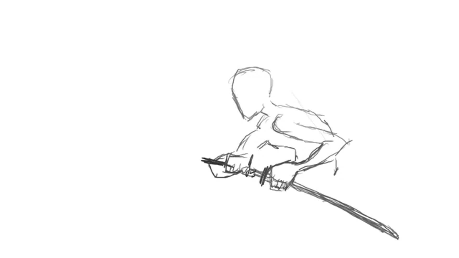 ArtStation - Animations about samurai and falling bomb