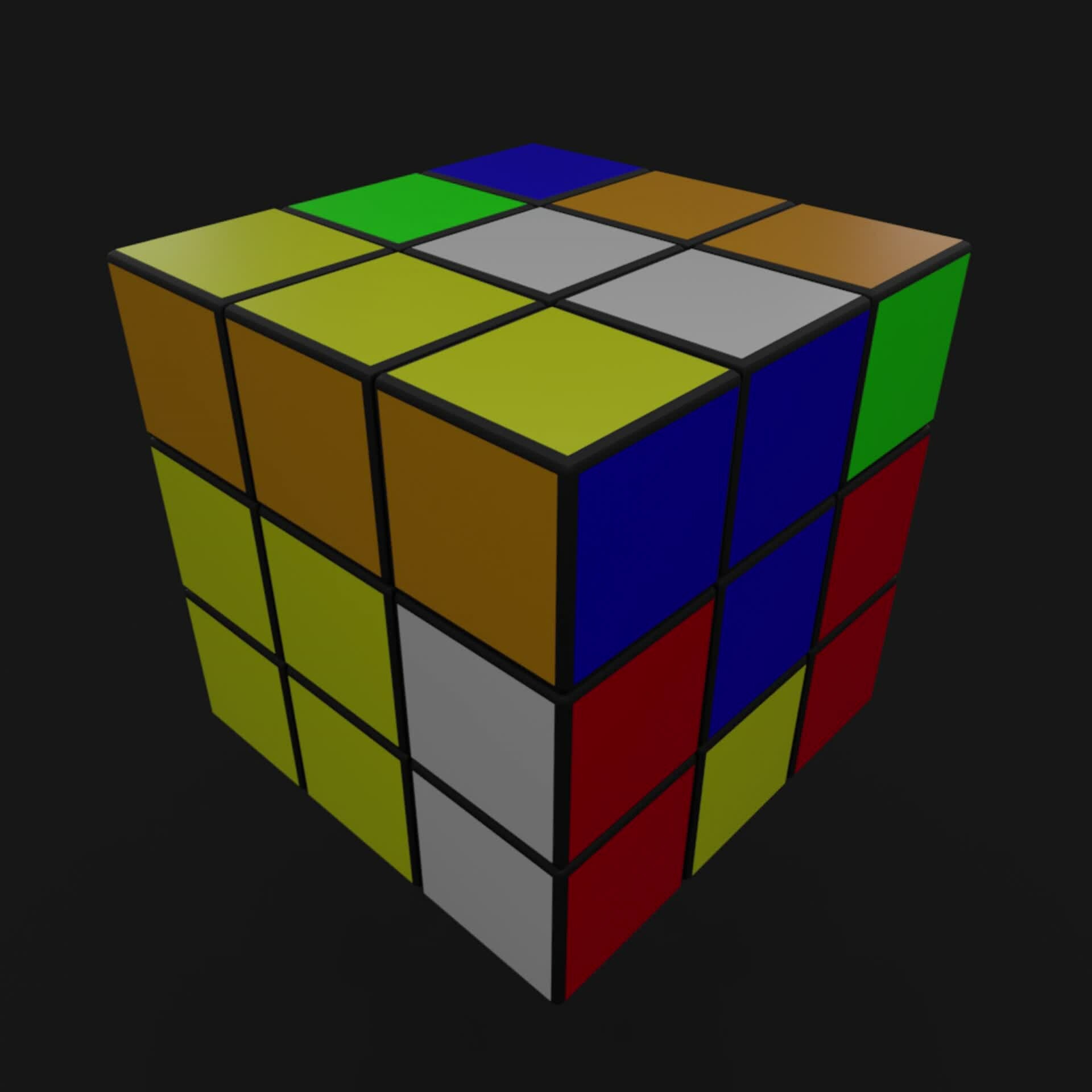 ArtStation - rubik's cube animation