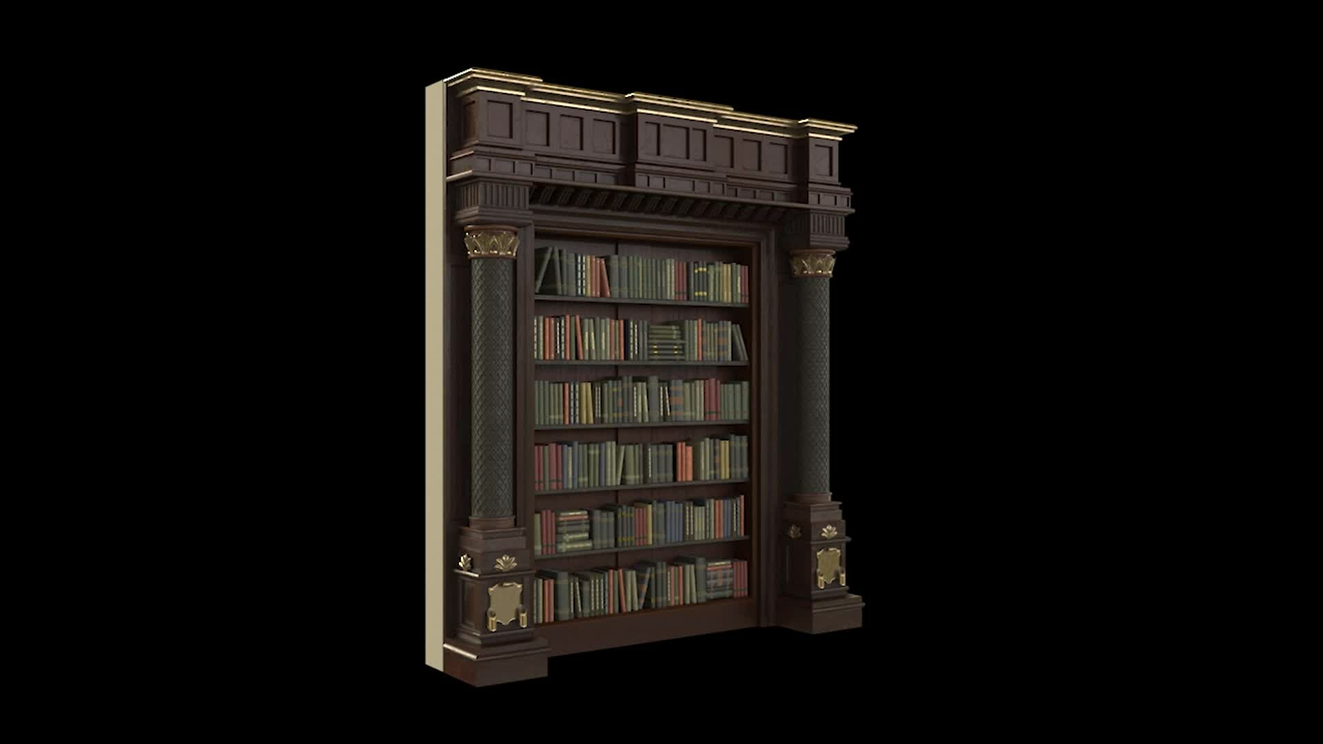ArtStation - Bookshelf Concept - Topology Breakdown / Demo Reel