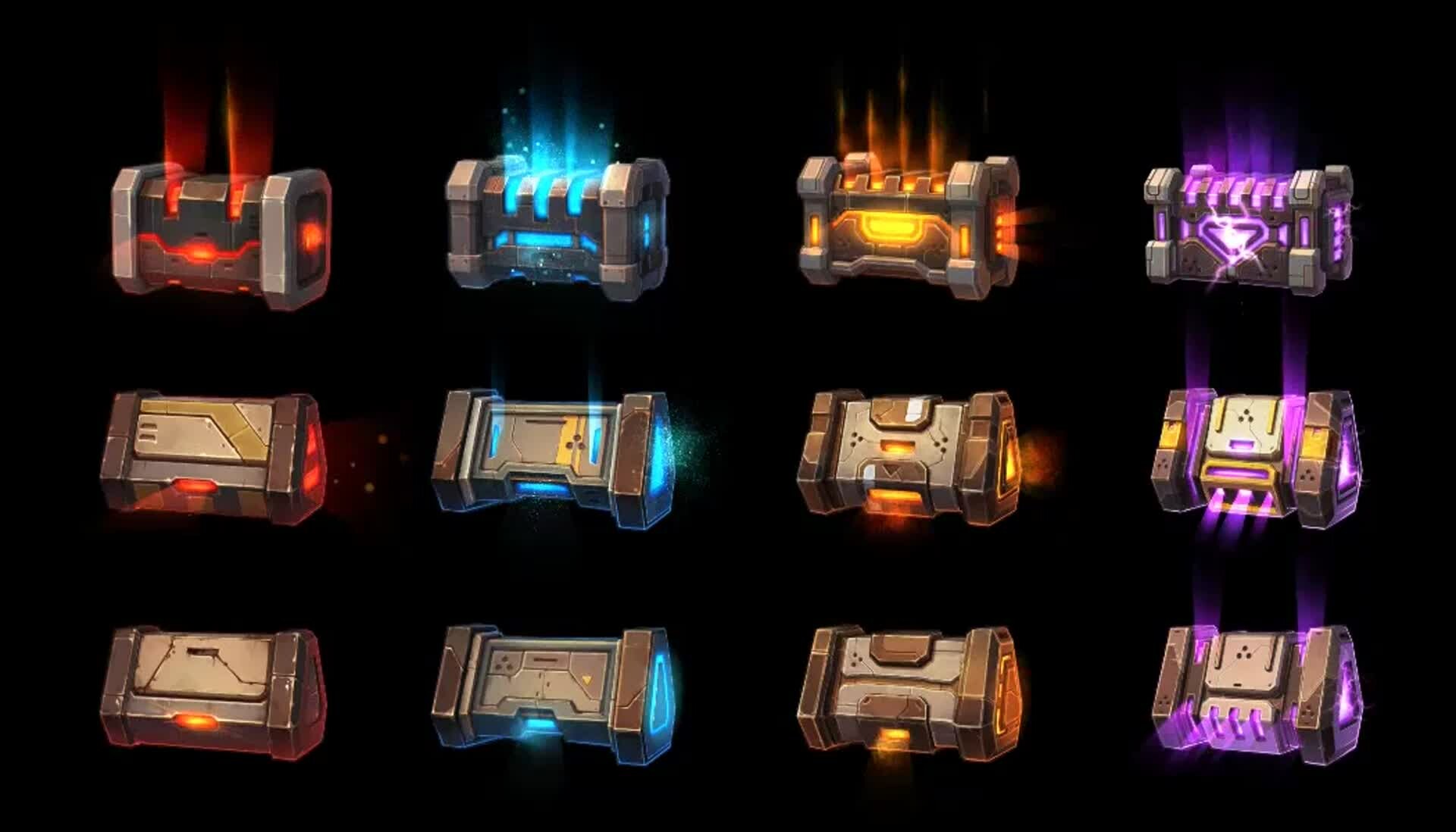 ArtStation - Crates VFX for Sandship mobile game