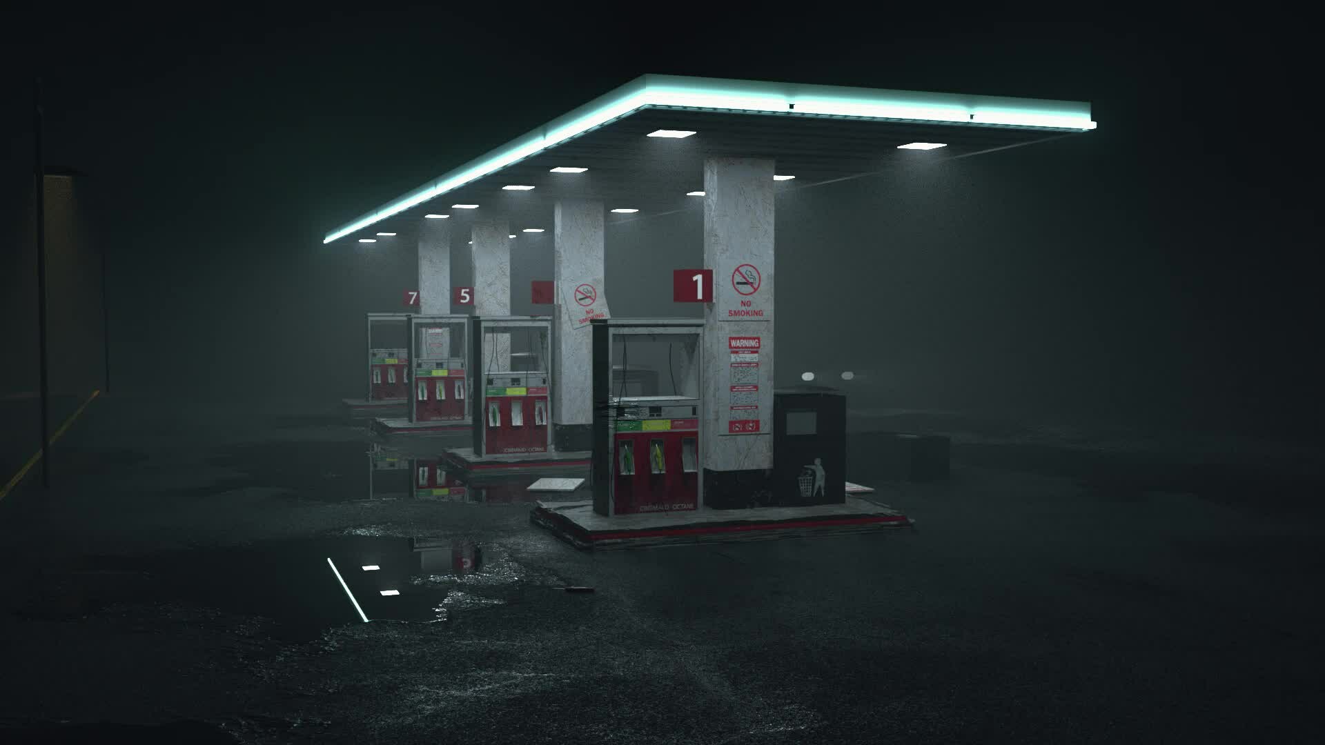 ArtStation - Gas Station
