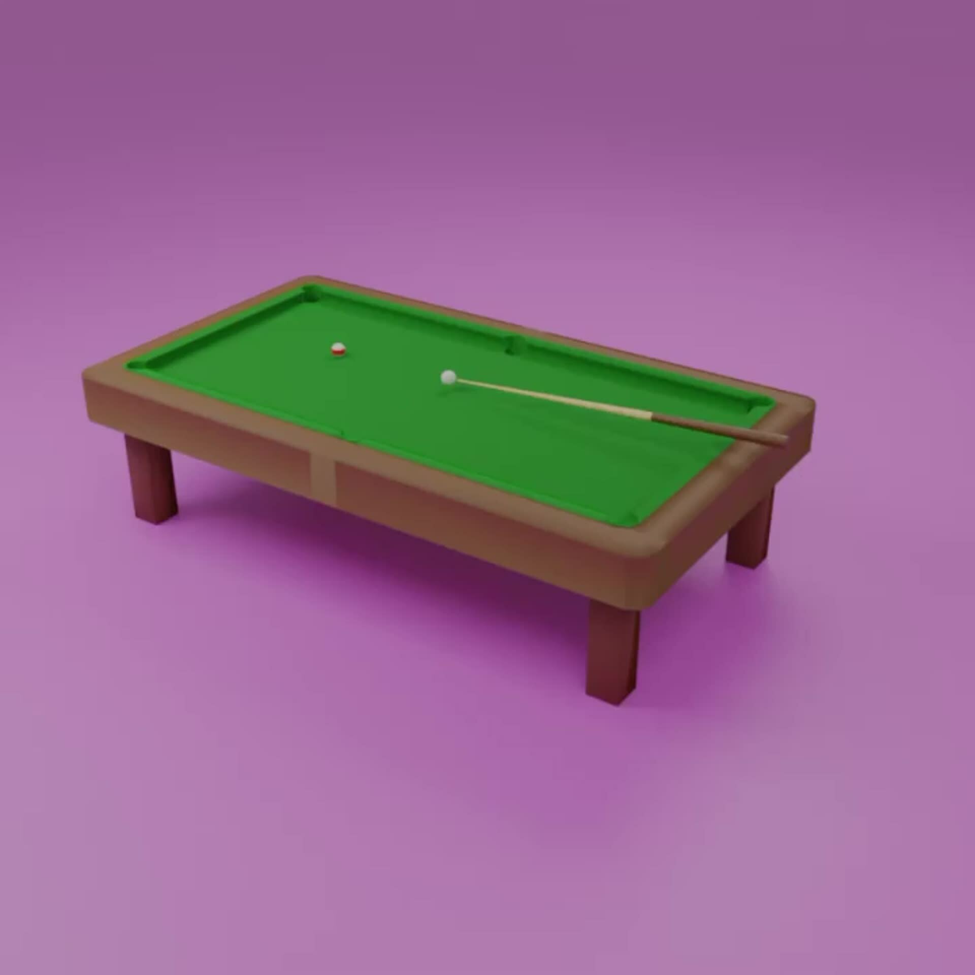 ArtStation - Pool Table
