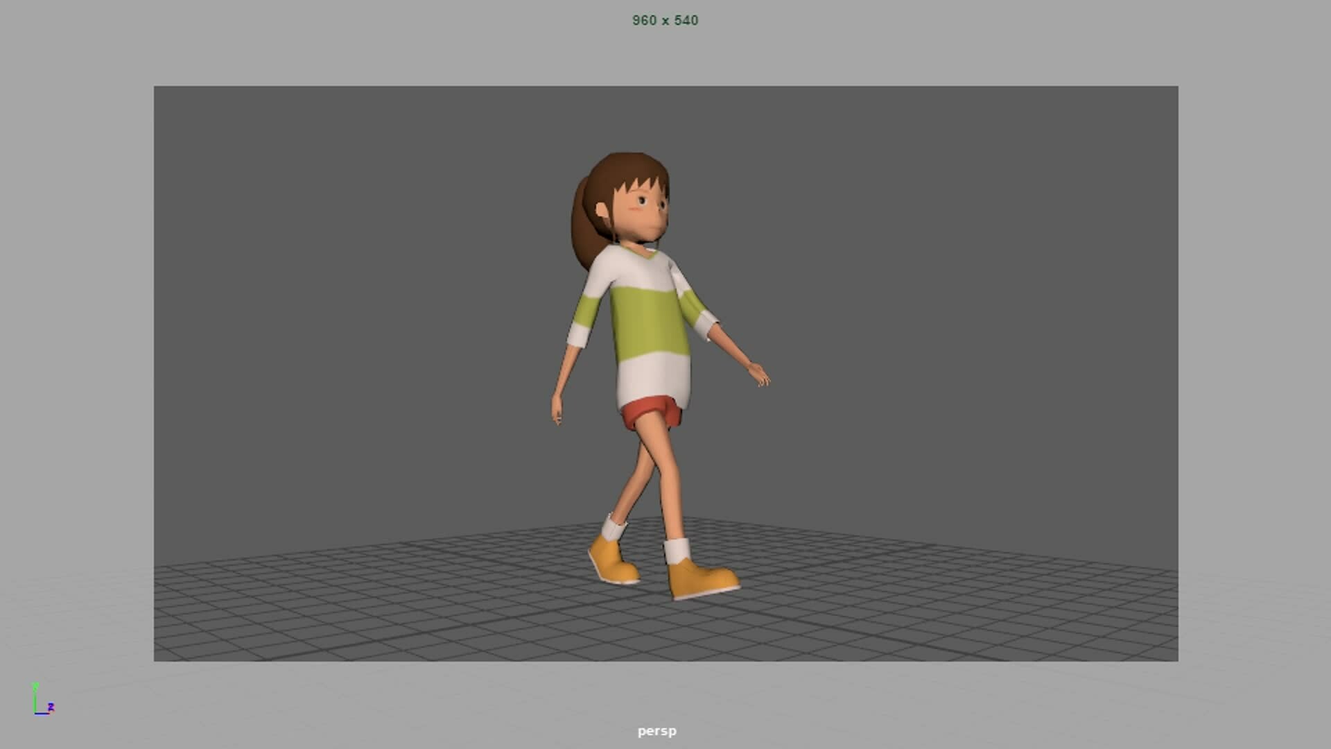 ArtStation - chihiro walking animation