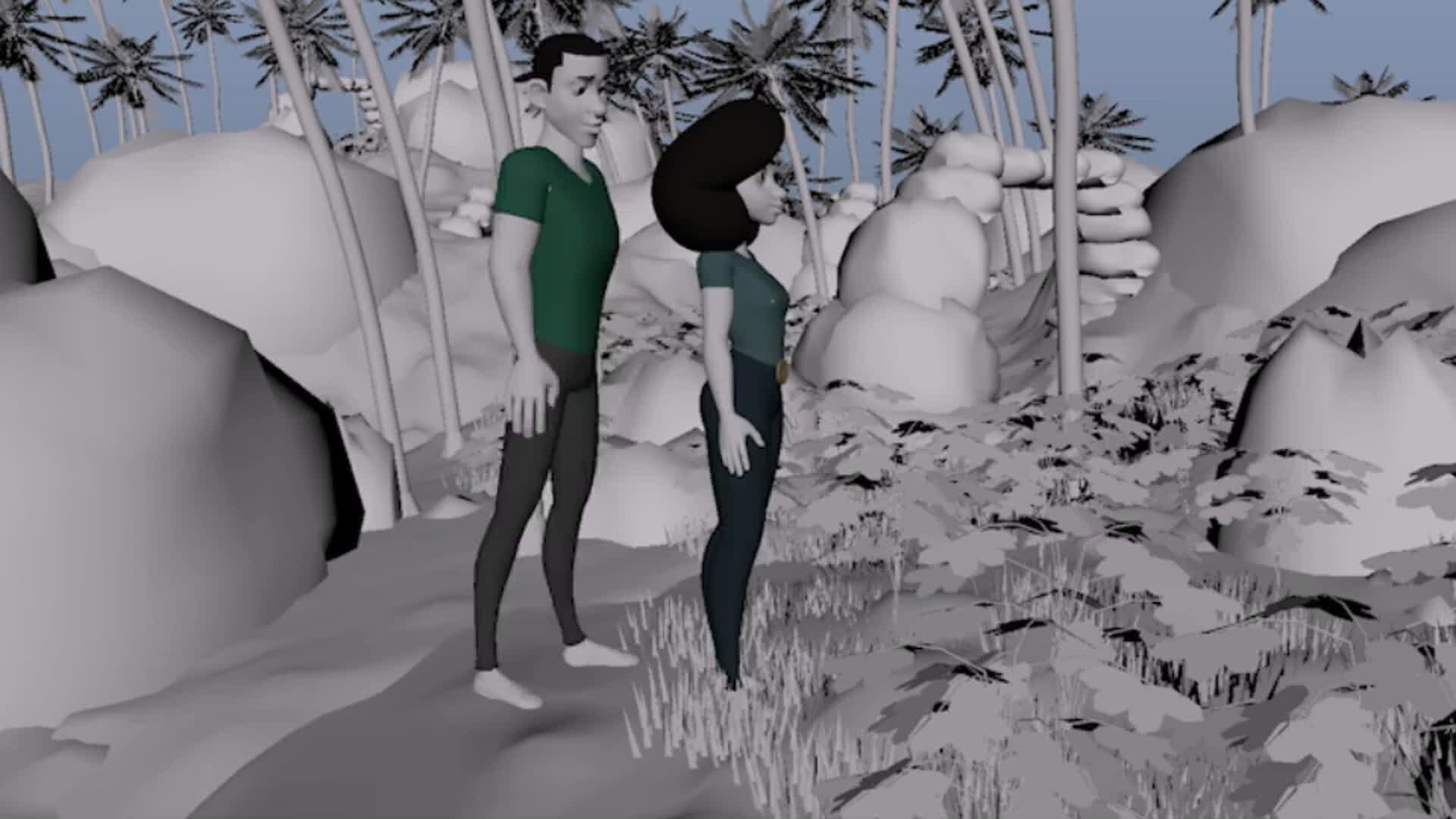 ArtStation - Hug animation