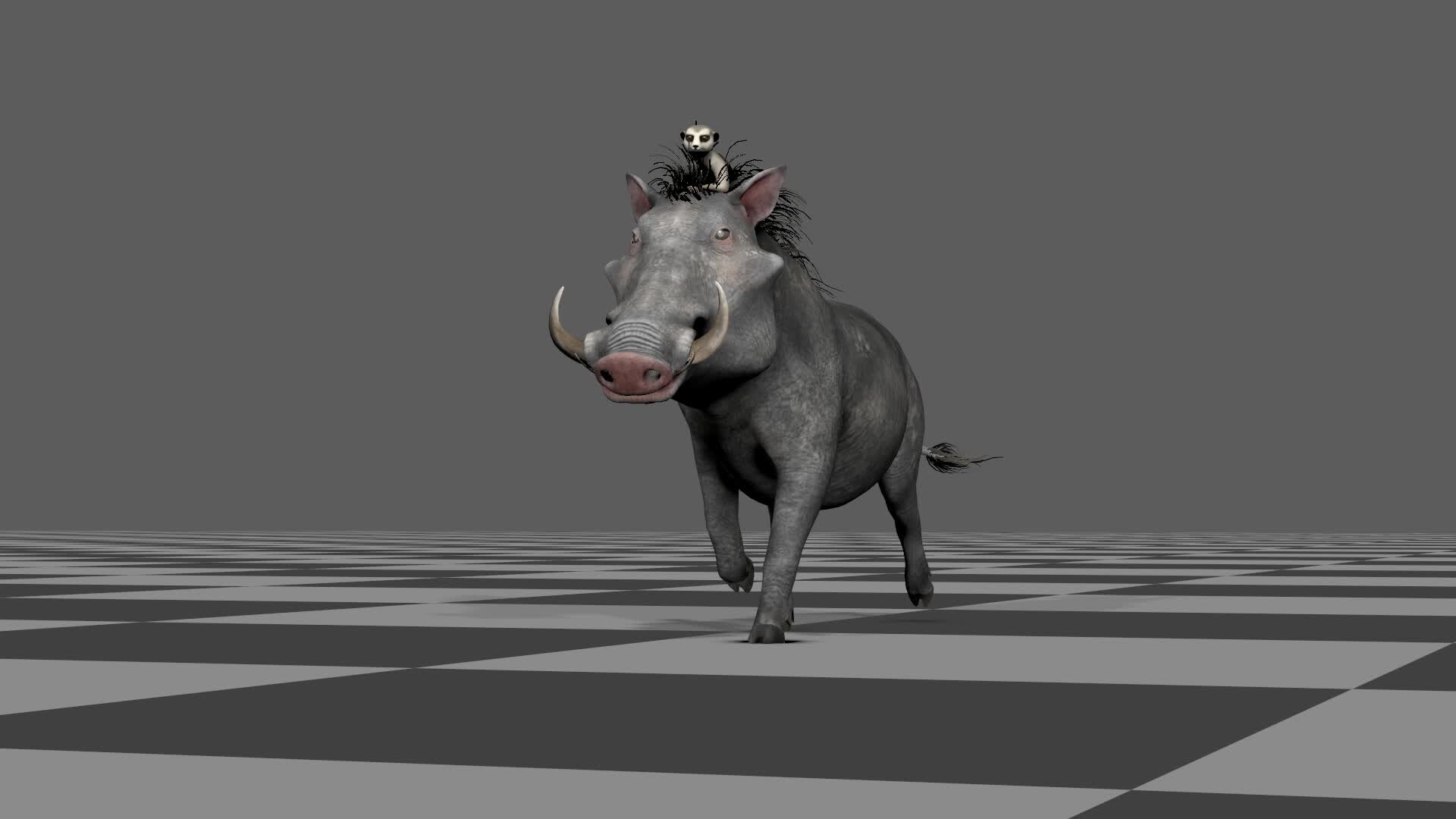 ArtStation - Timon and Pumbaa Walk Cycle