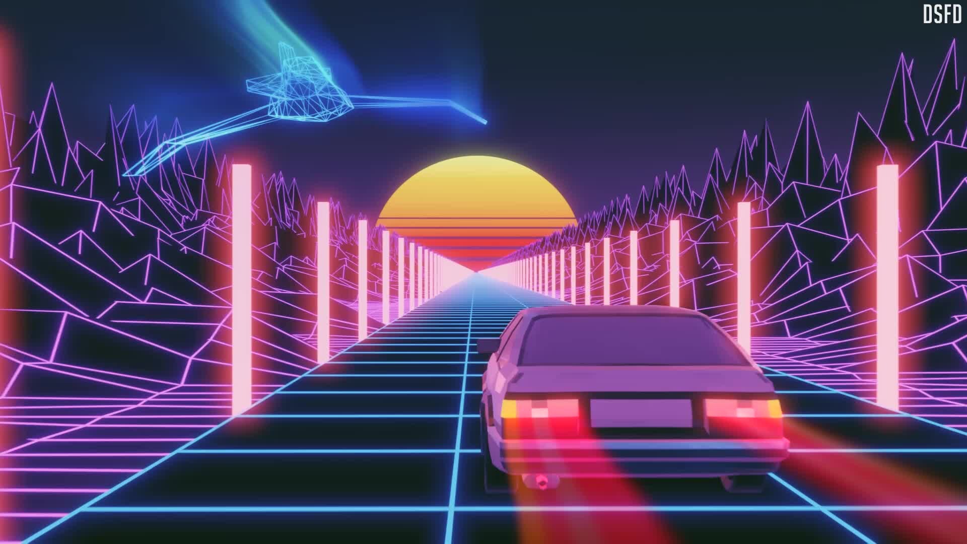 ArtStation - Synthwave 3D Animation
