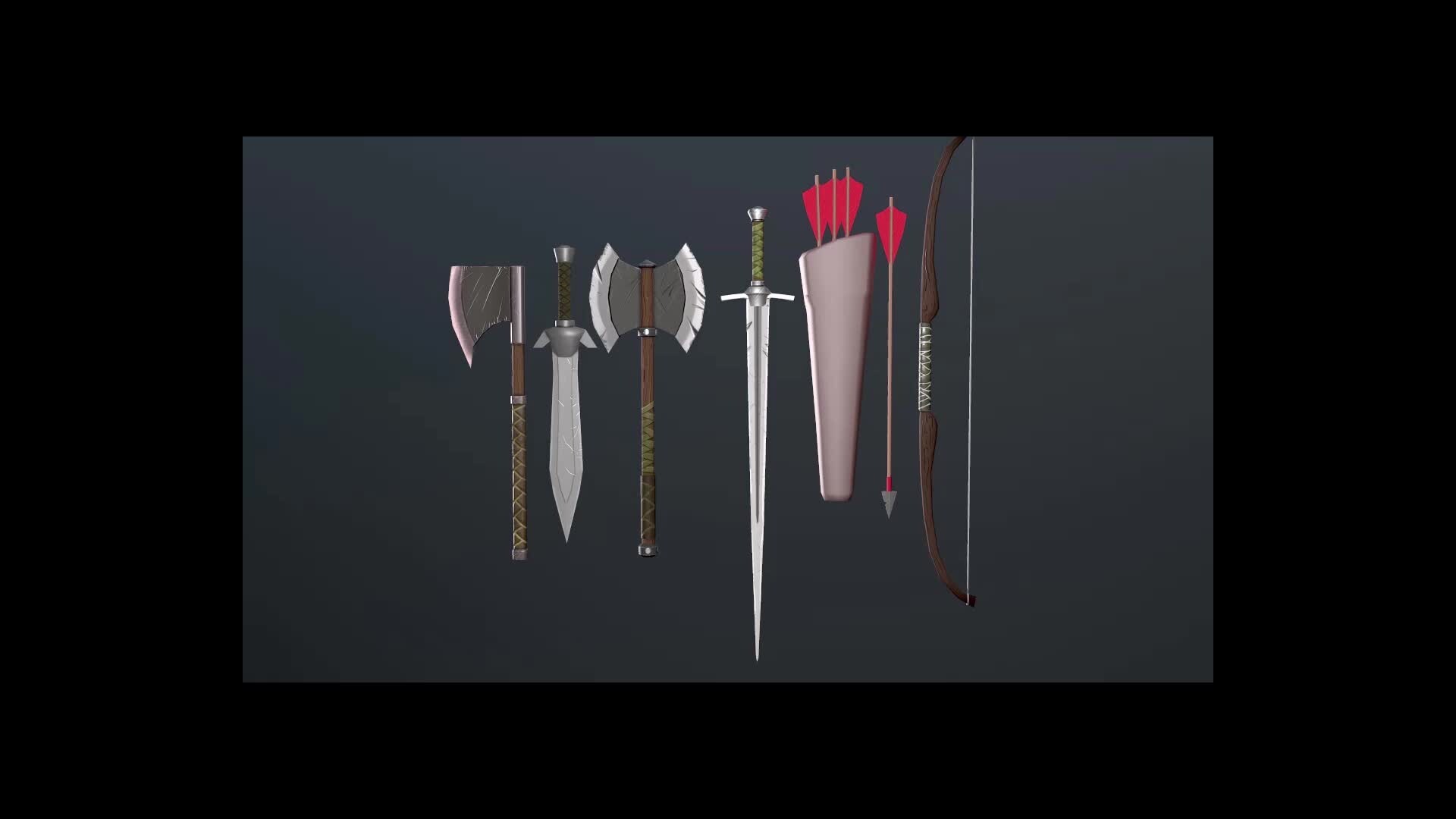 ArtStation - Stylized Weapons - Asset Pack