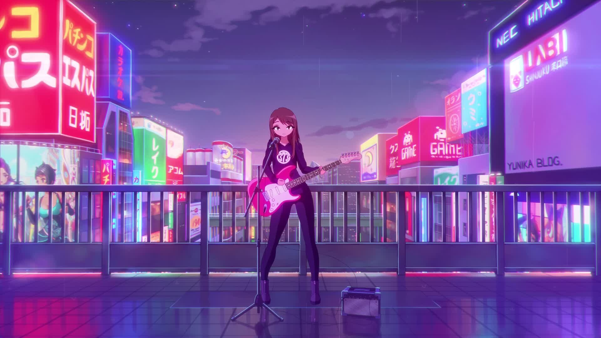 ArtStation - Minami playing in Shinjuku