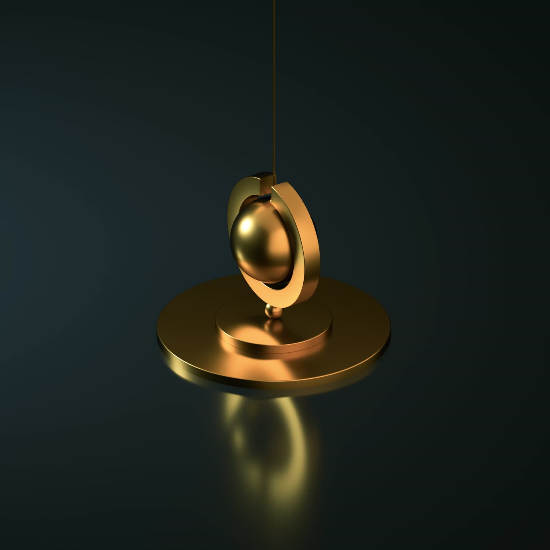 ArtStation - Silver And Golden Pendulum Loop