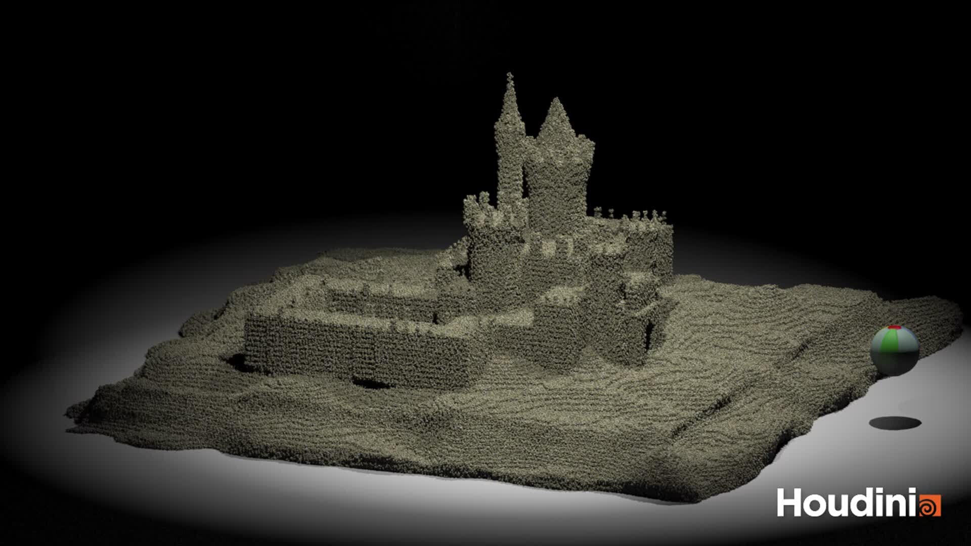 ArtStation - Sand castle destruction