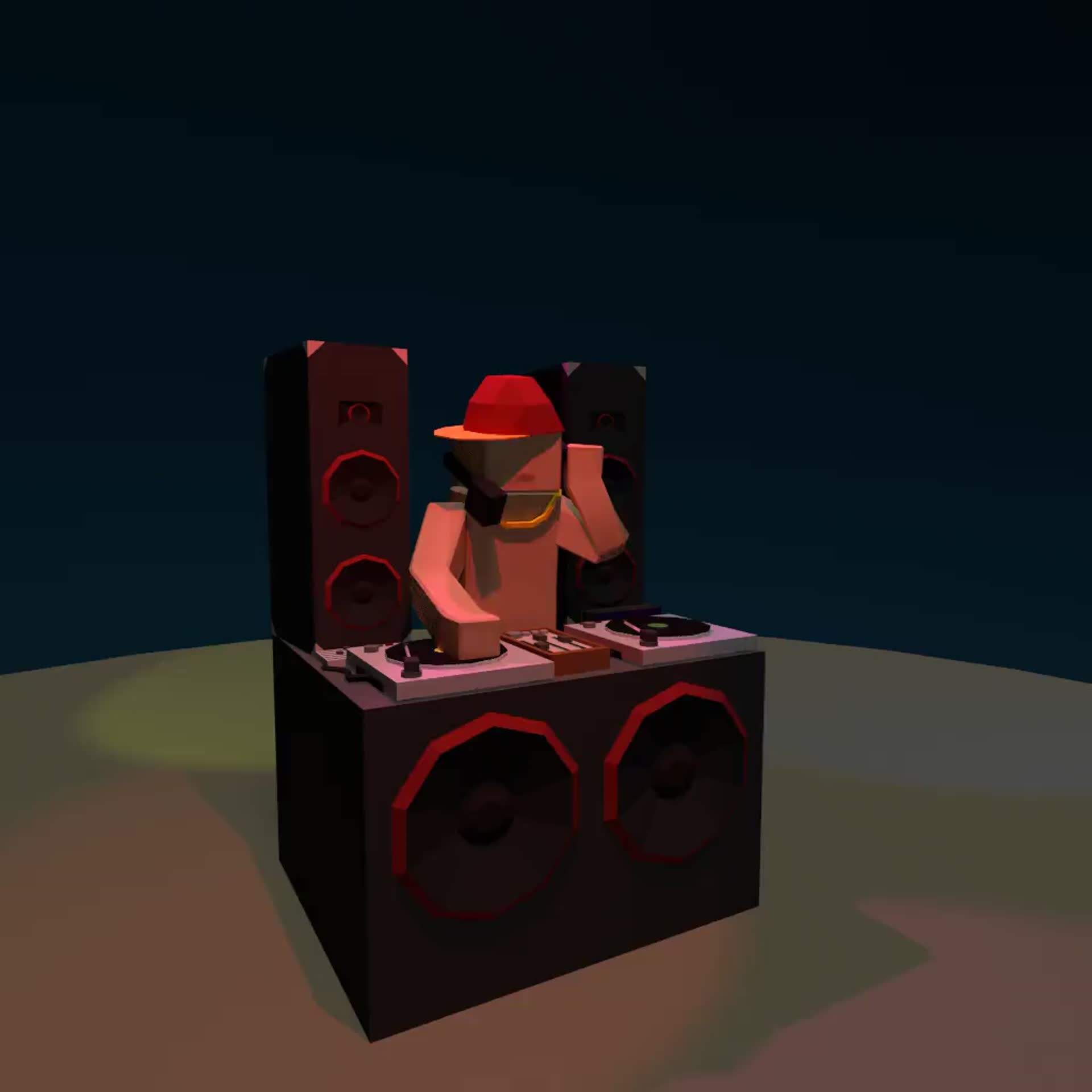 ArtStation - Low-Poly DJ Animation