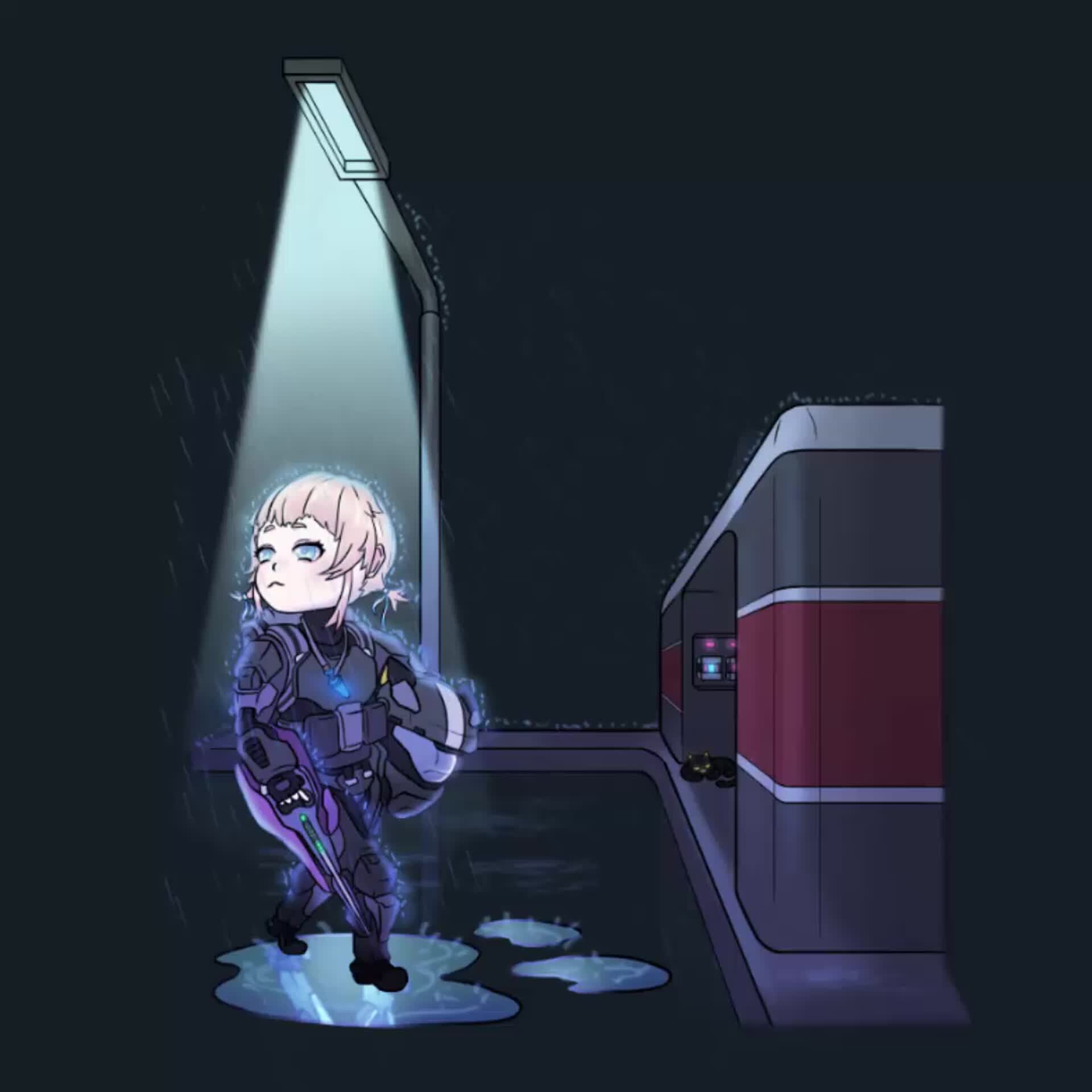 ArtStation - Vtuber Prune Fanart #2 | Halo 3 ODST Animation