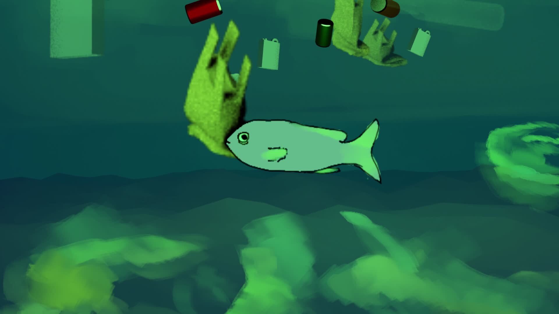 ArtStation - fish swimming