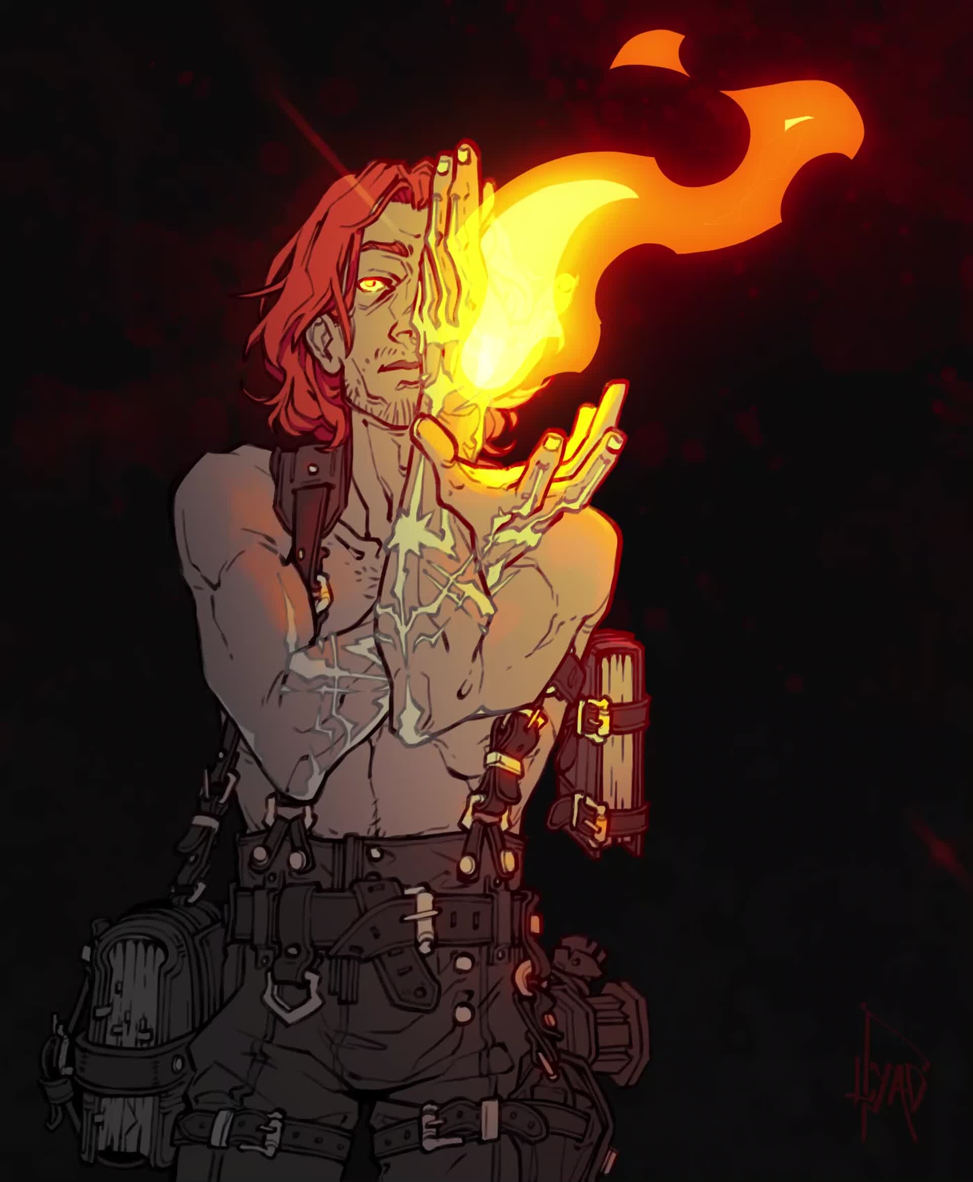 ArtStation - Fire wizard