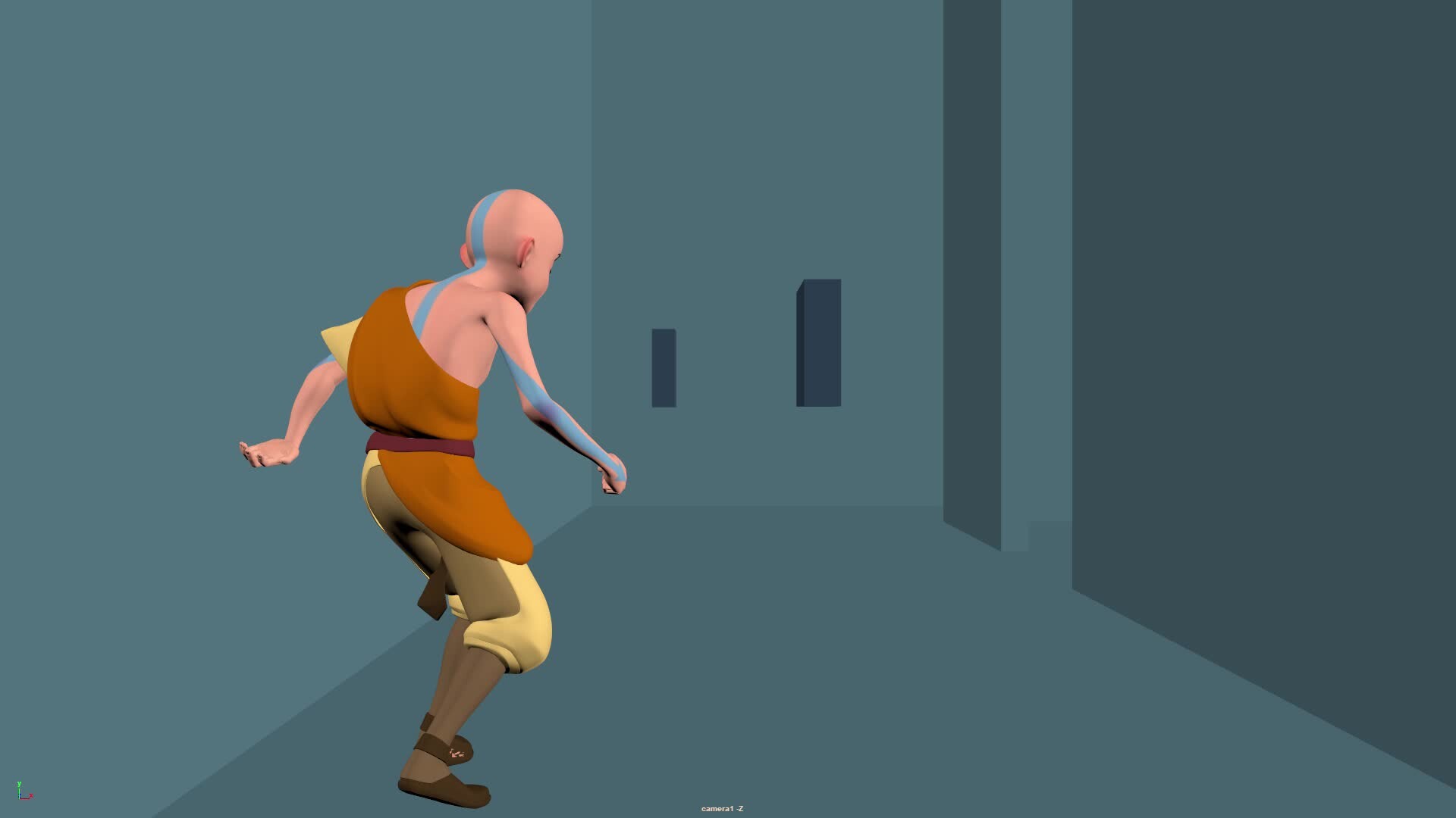 ArtStation - Parkour Animation - Exercice of 3D animation.