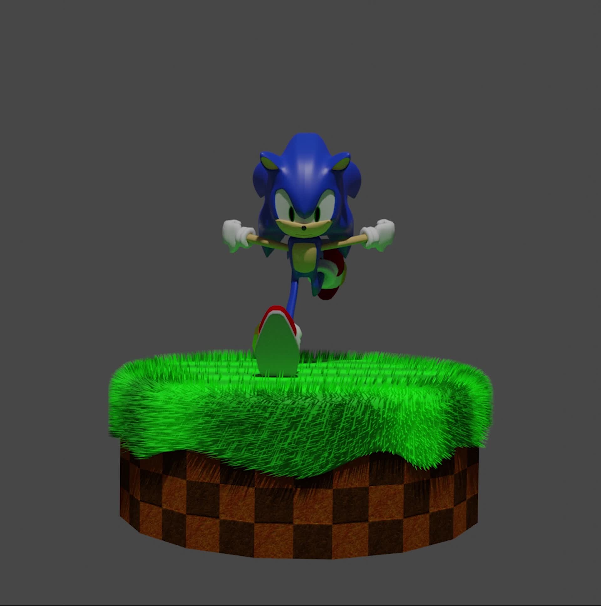 ArtStation - (FAN ART) Sonic the Hedgehog Character Figure