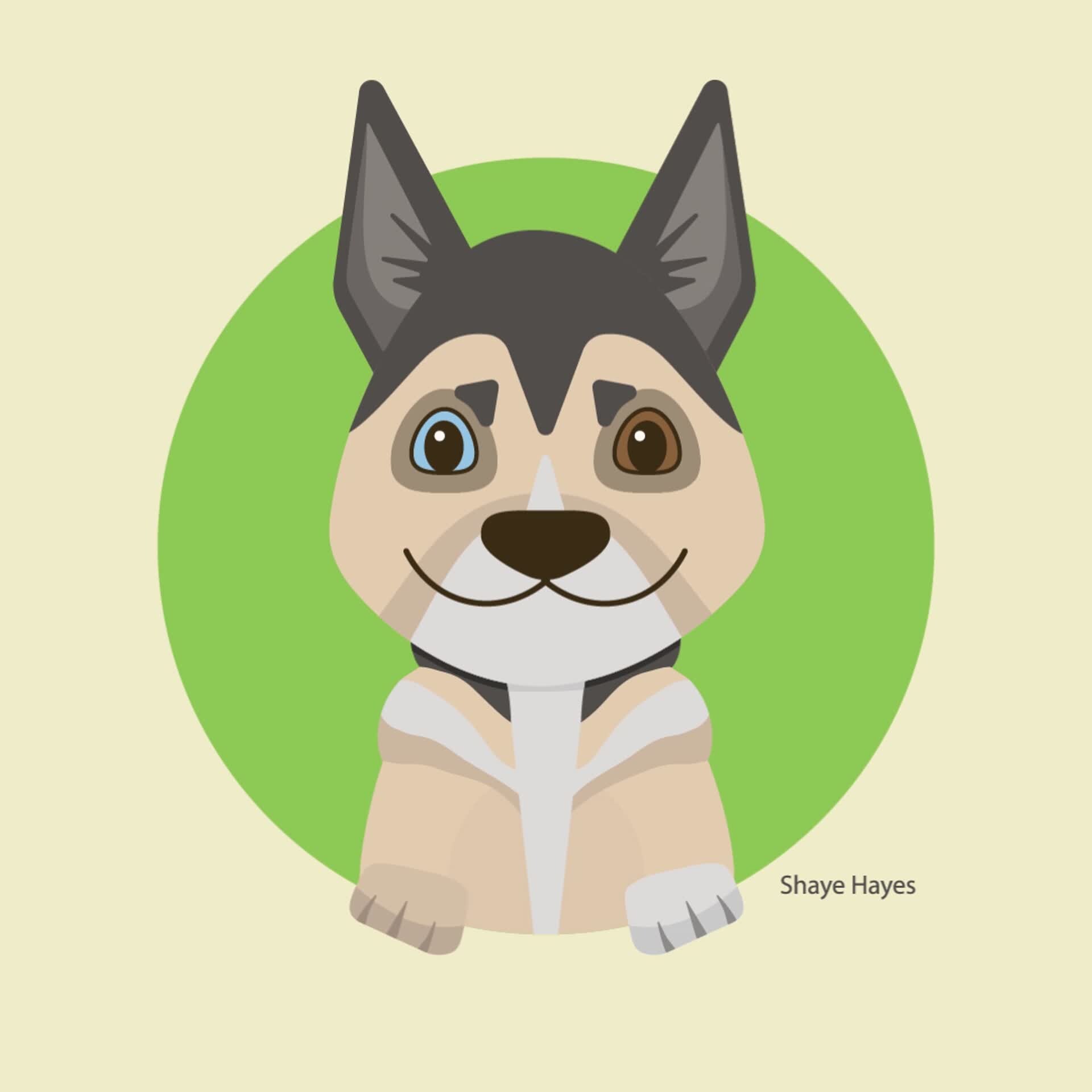 ArtStation - Winking Husky