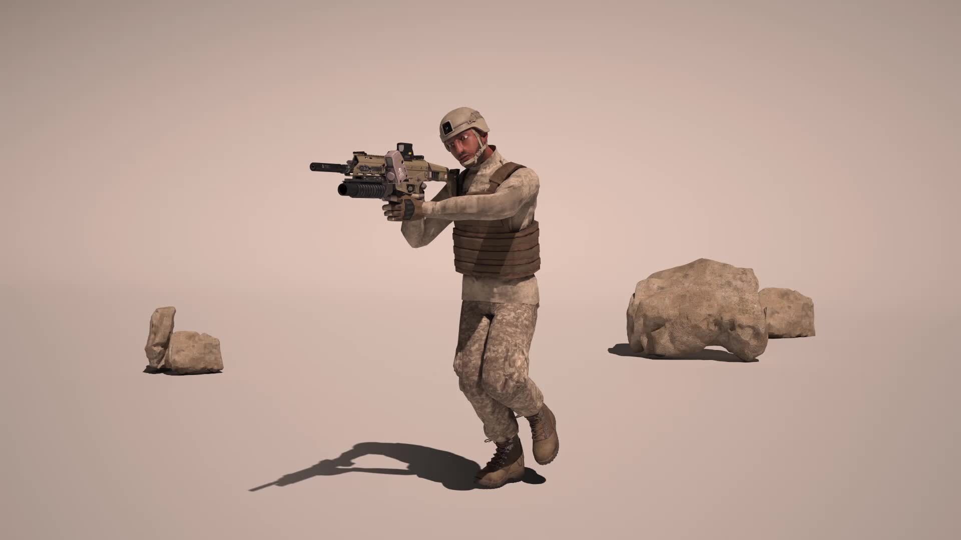 ArtStation - Soldier Animation