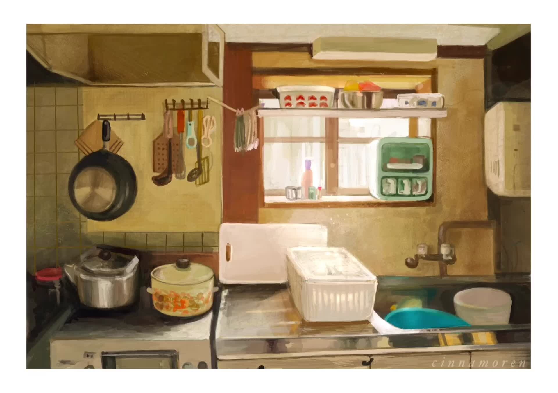 ArtStation - Afternoon Kitchen