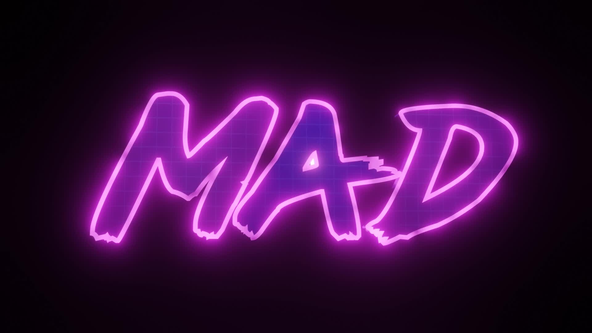 ArtStation - 80's Style Neon Logo Animation