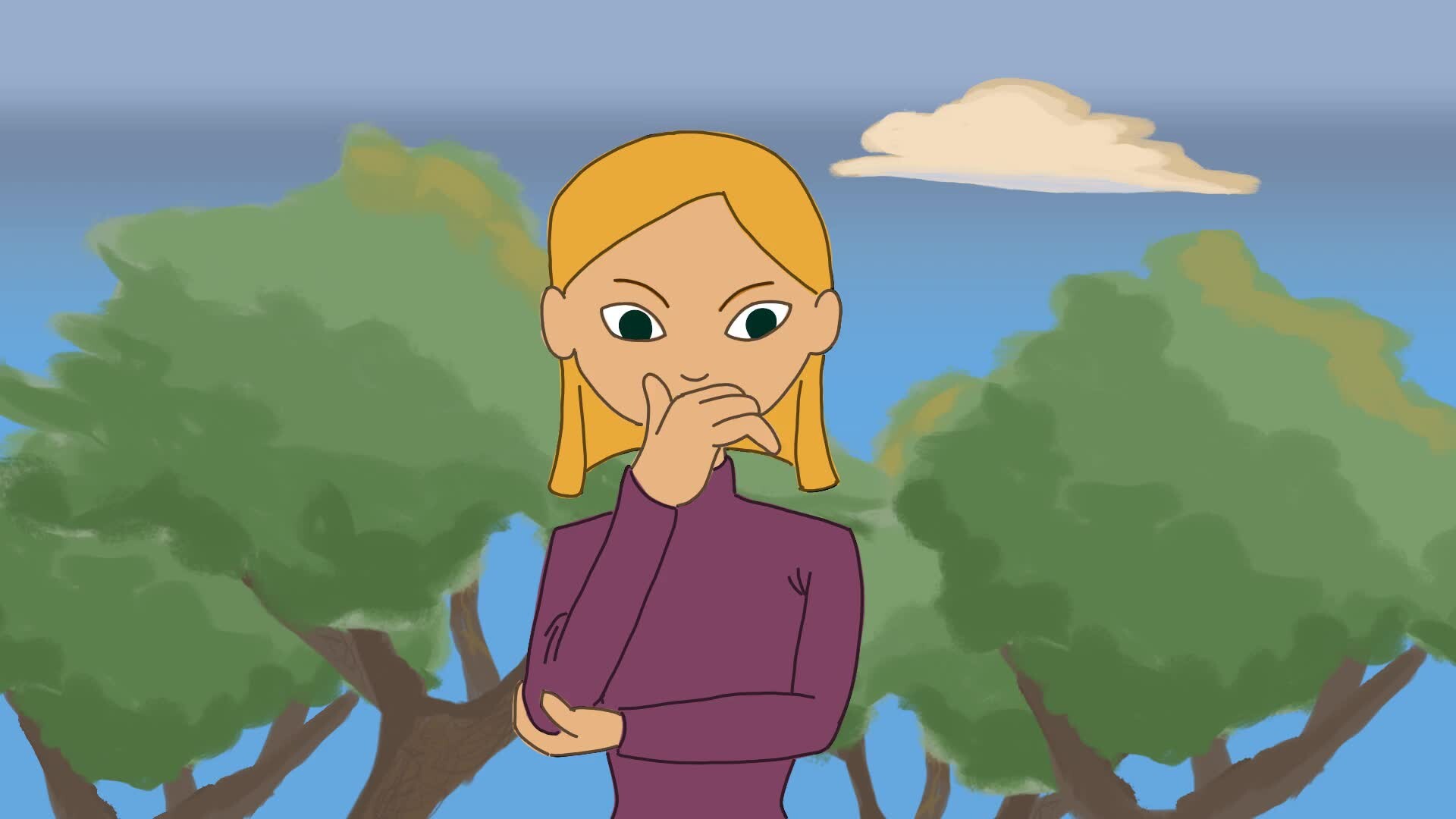 ArtStation - Short thinking animation