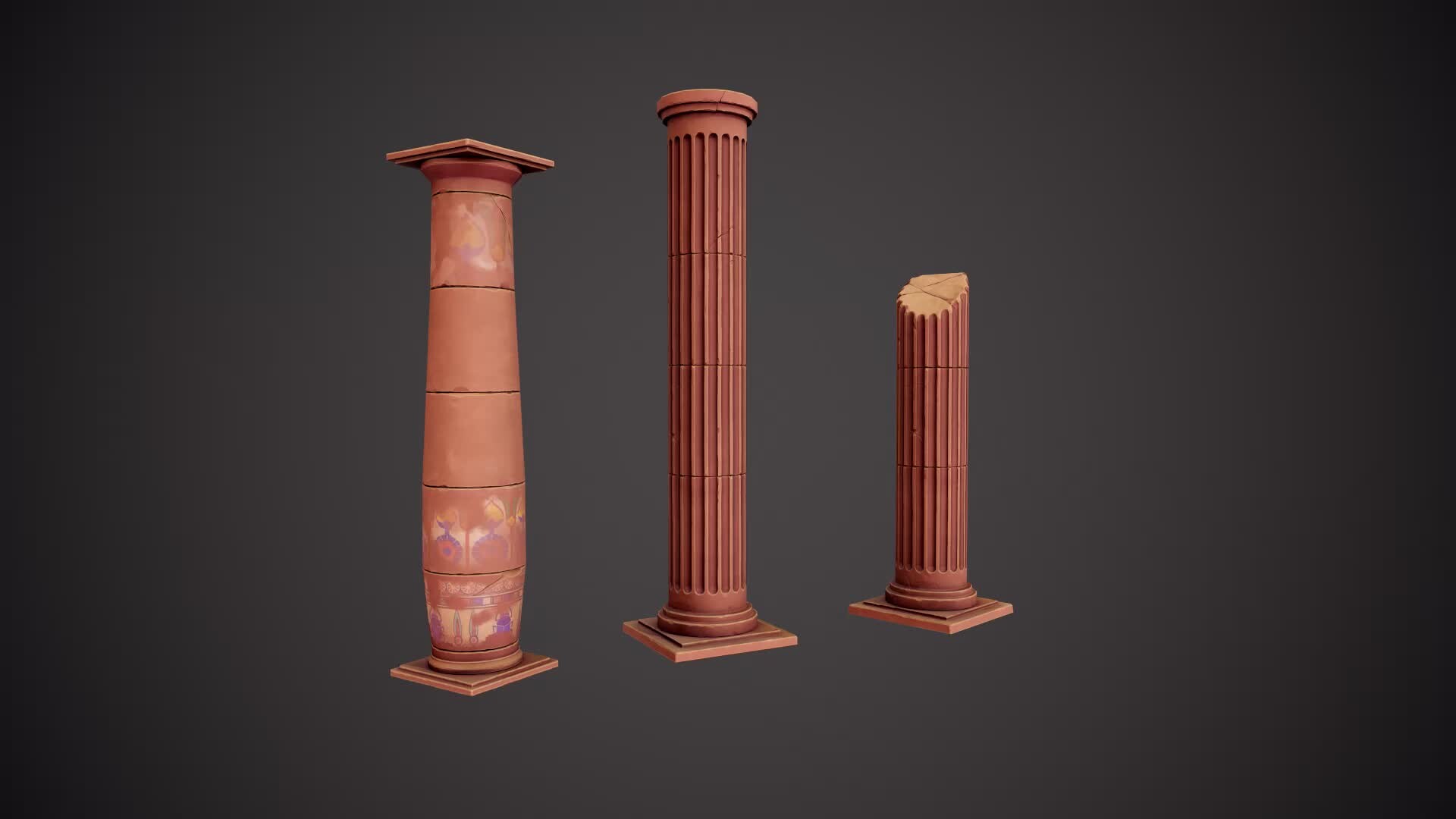 ArtStation - Stylized columns