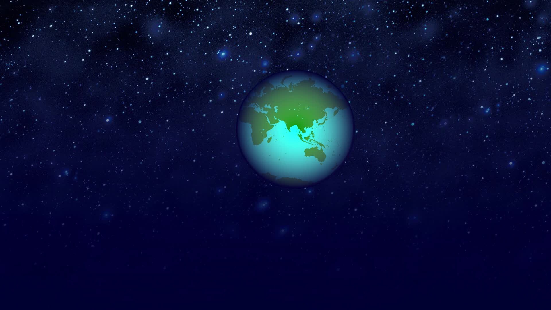 ArtStation - earth rotation 2d animation
