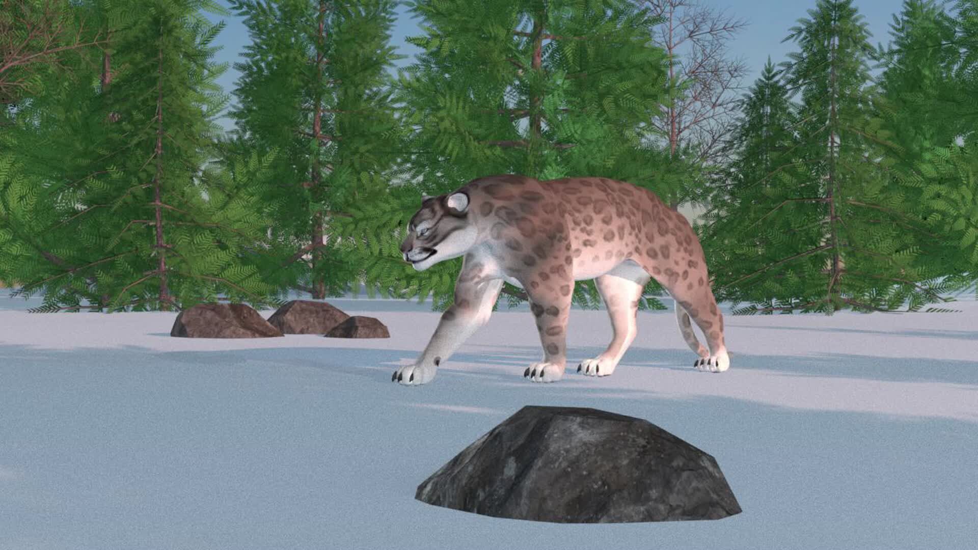 ArtStation - Sabertooth Tiger Creature Animation