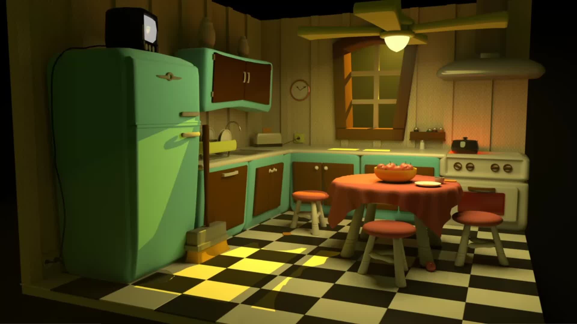 ArtStation - Cartoon Kitchen