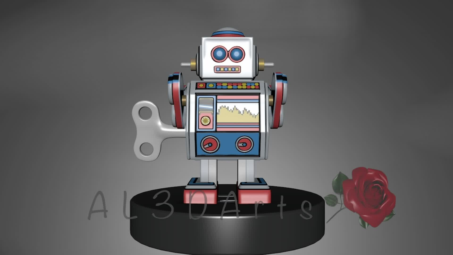 ArtStation - 3D Modelling: Grey Robot