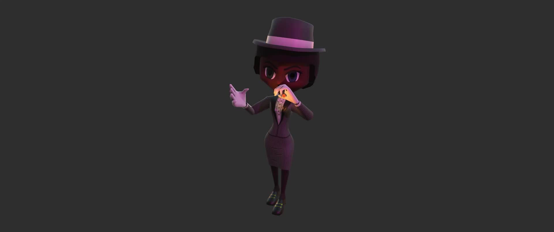 ArtStation - Mafia Girl - Low Poly (4.6k tris)