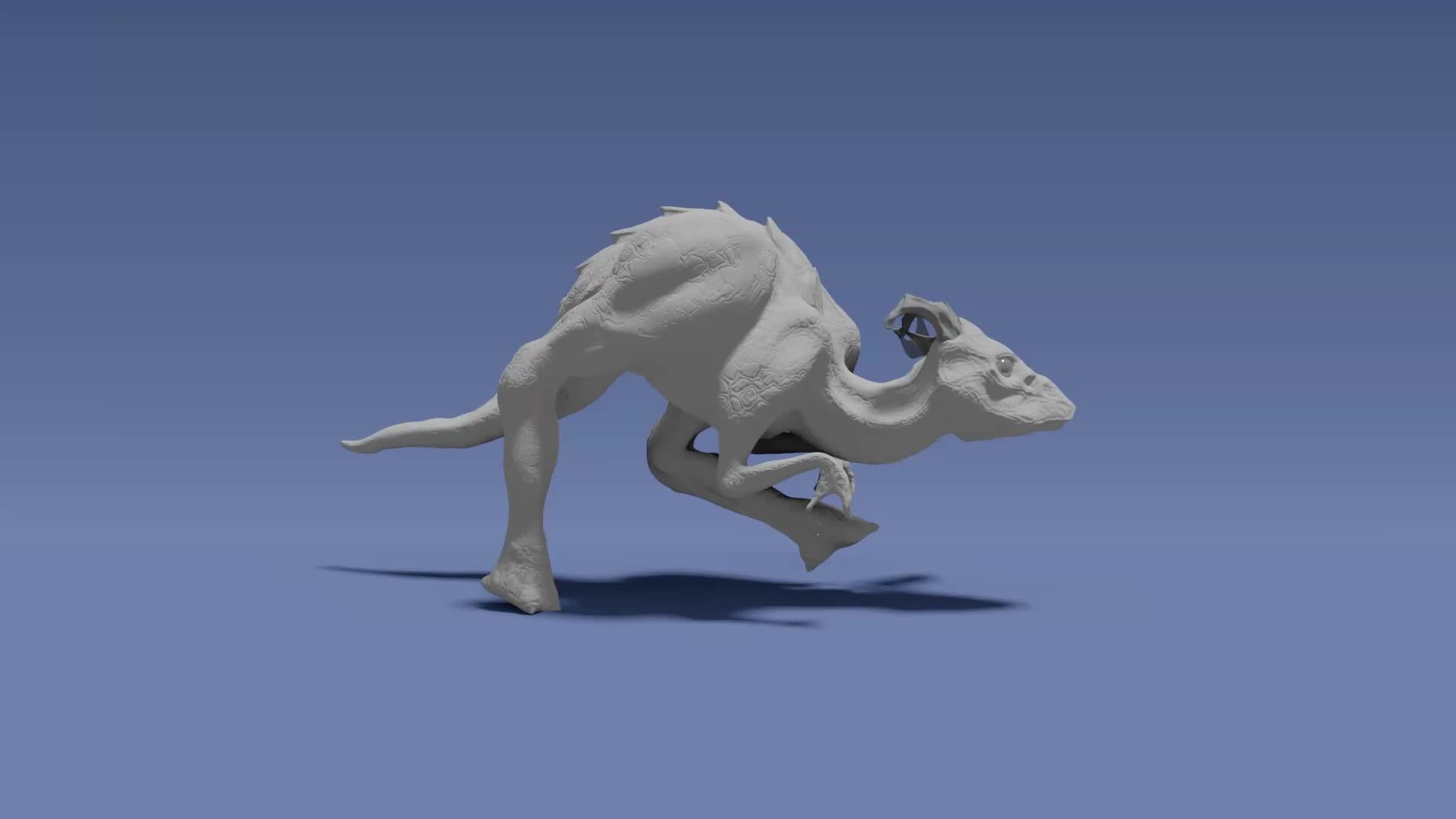ArtStation - ANIMATION TEST DINOSAUR WALKCYCLE