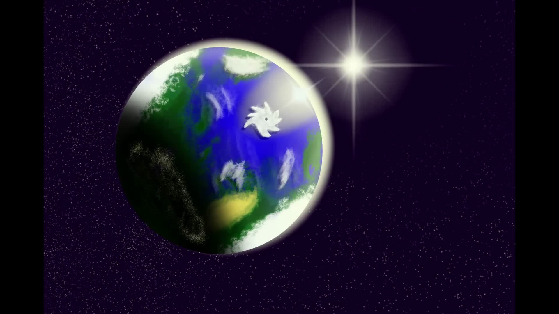 ArtStation - Timelapse of my digital alien planet painting