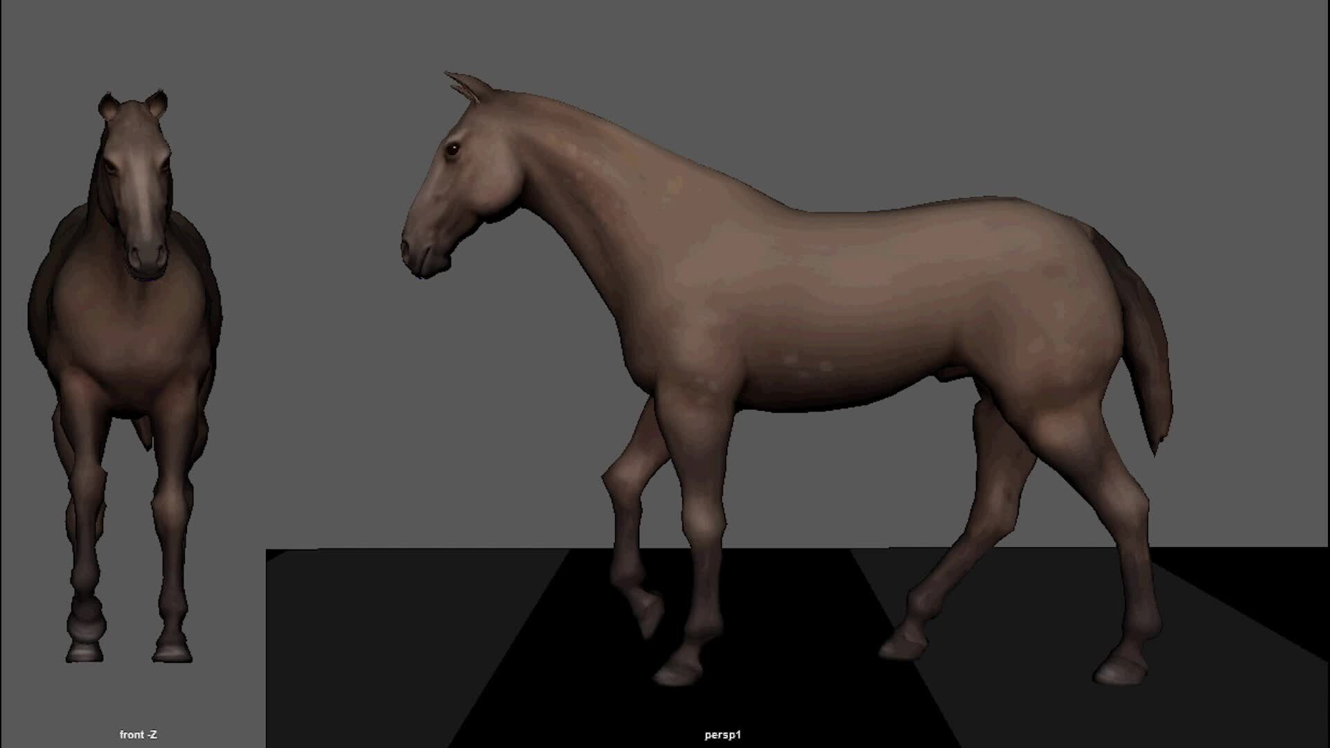 ArtStation - Horse Walk to Gallop Animation