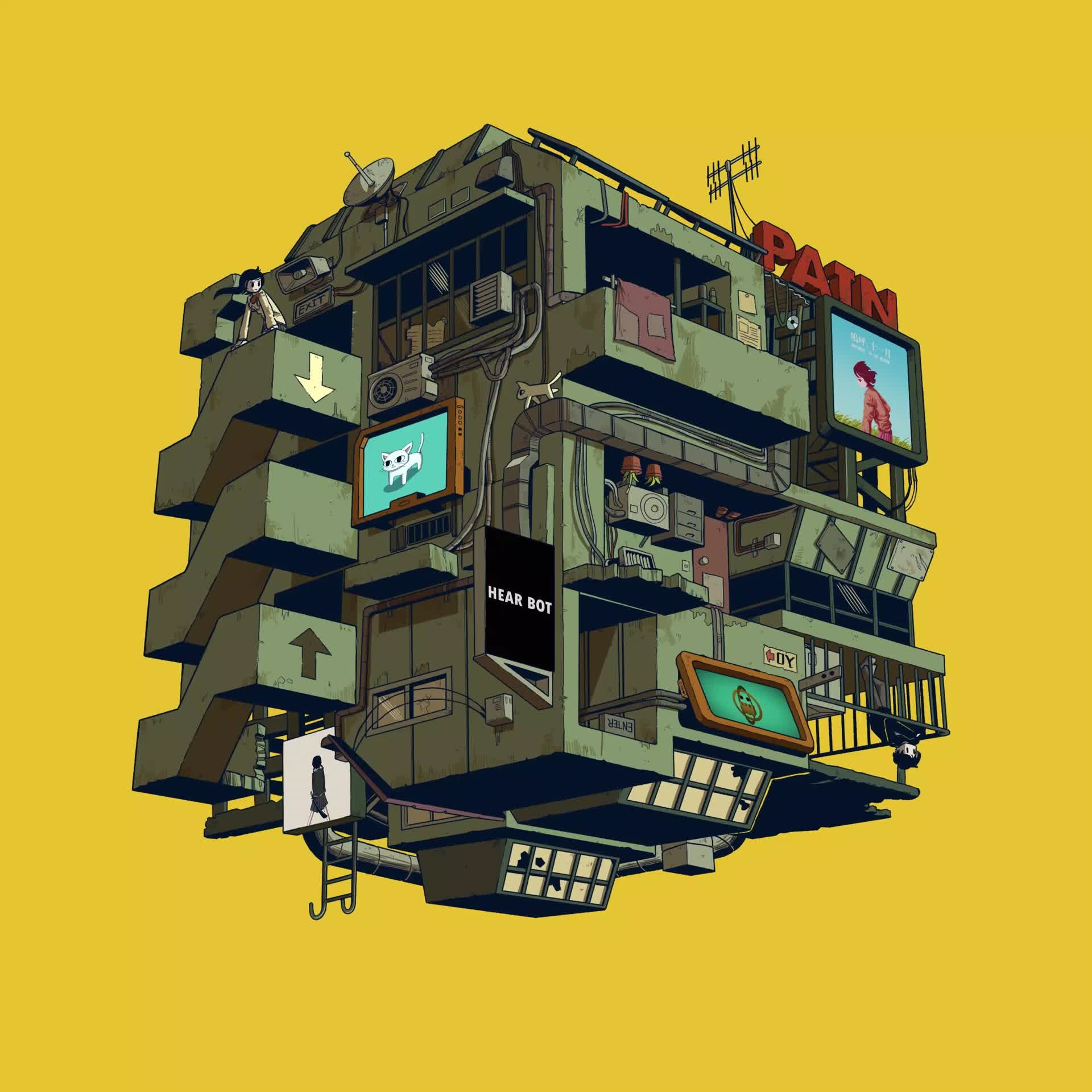 ArtStation - Gravitational compression type apartment