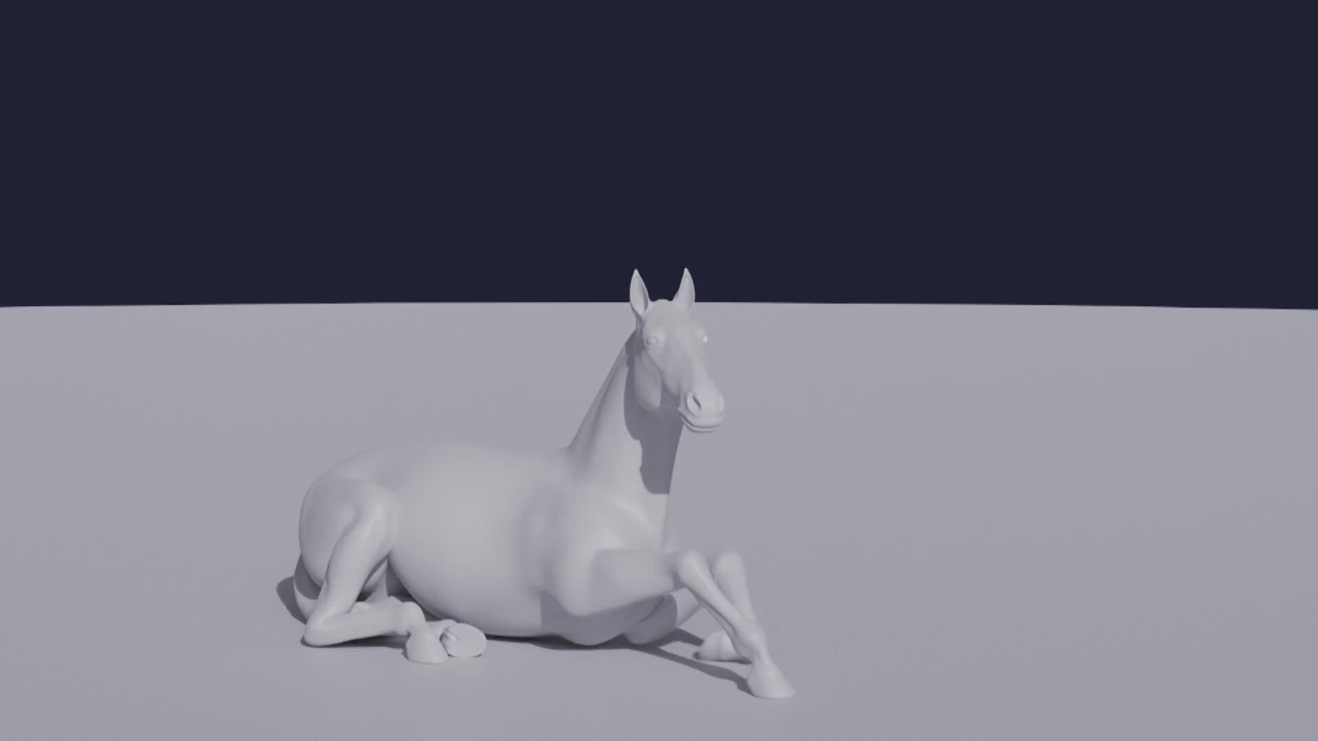 ArtStation - Horse Getting up (Animation Study)