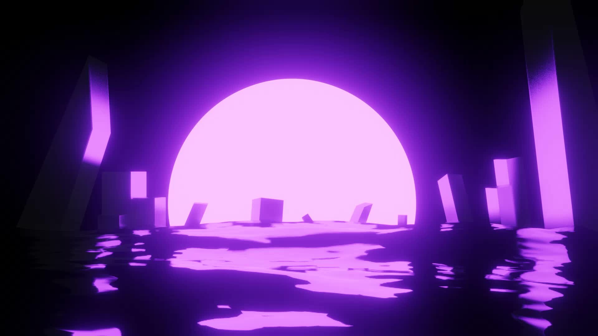 ArtStation - Purple sun