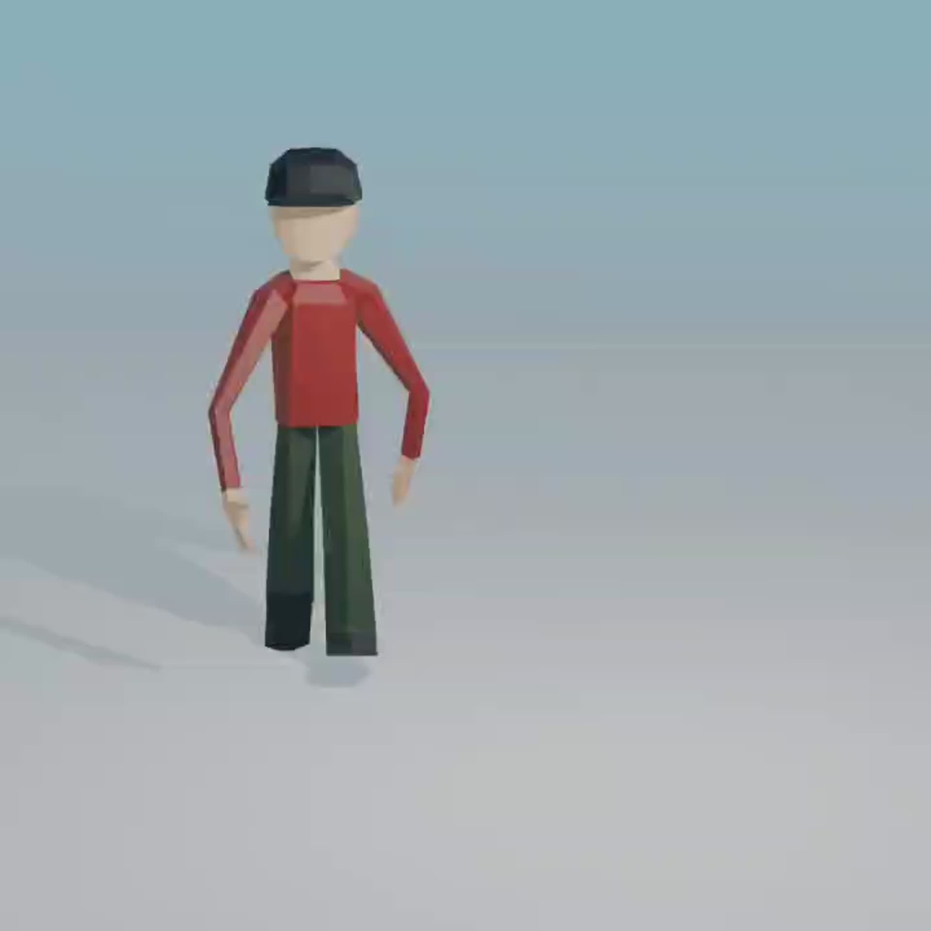 ArtStation - Low poly character animation