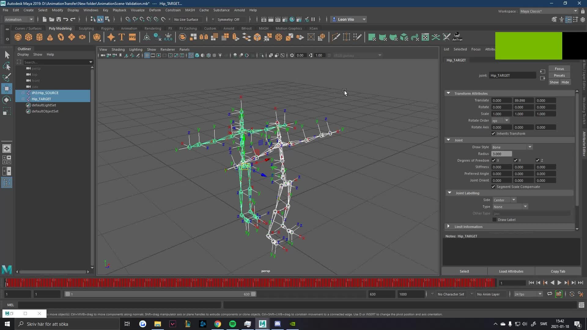 ArtStation - Animation Transfer Script
