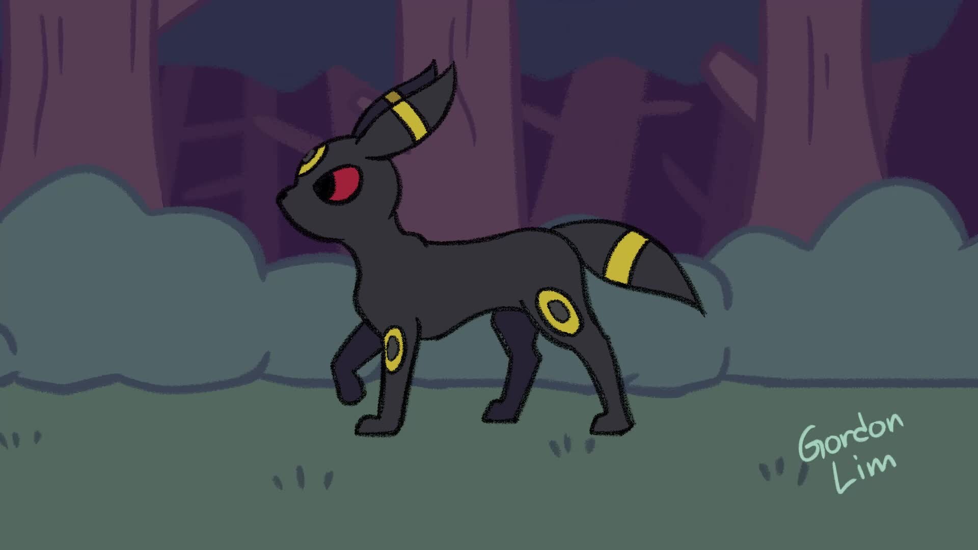 ArtStation - Umbreon Walk Cycle